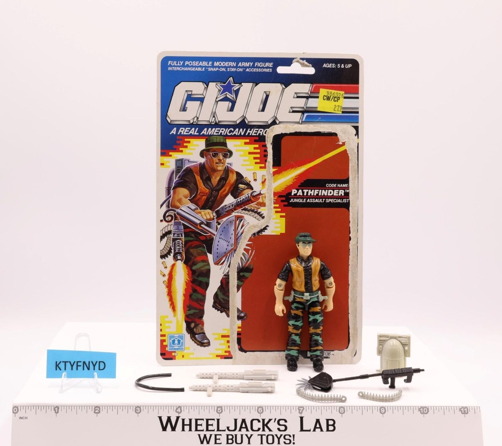 Pathfinder V1 100% Complete W/Cardback 1990 GI Joe Vintage Hasbro ...
