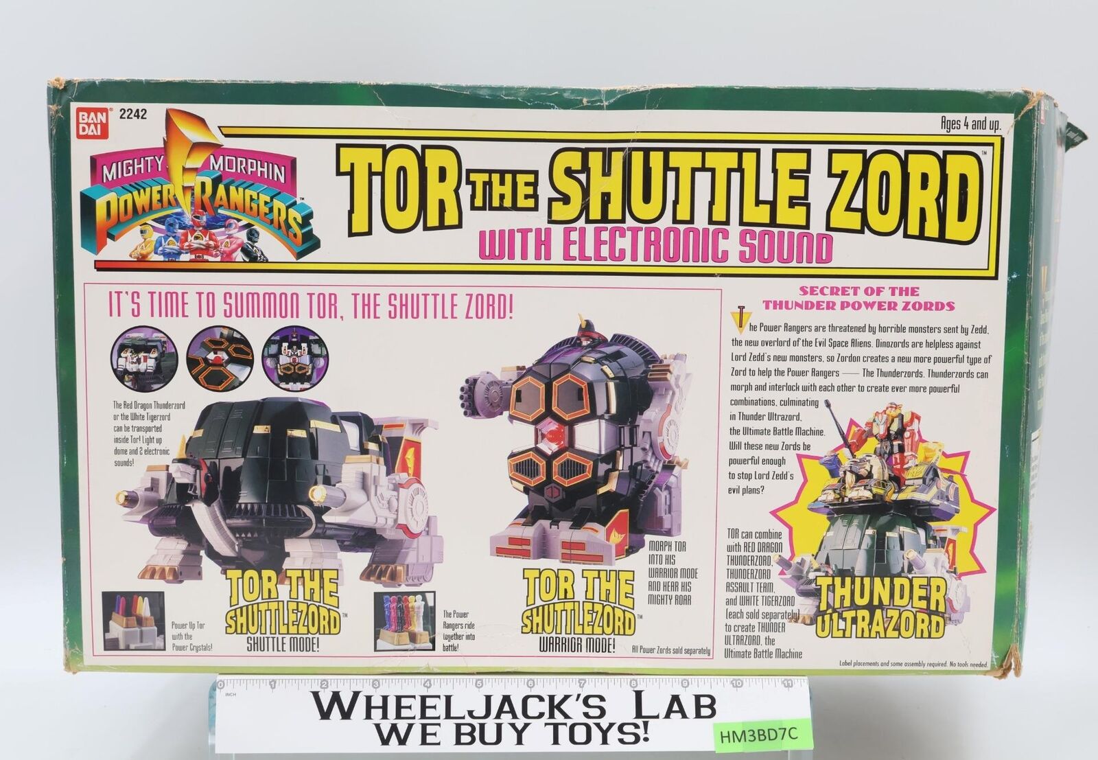 Tor the Shuttle Zord 100% Complete Mighty Morphin Power Rangers 1994 ...