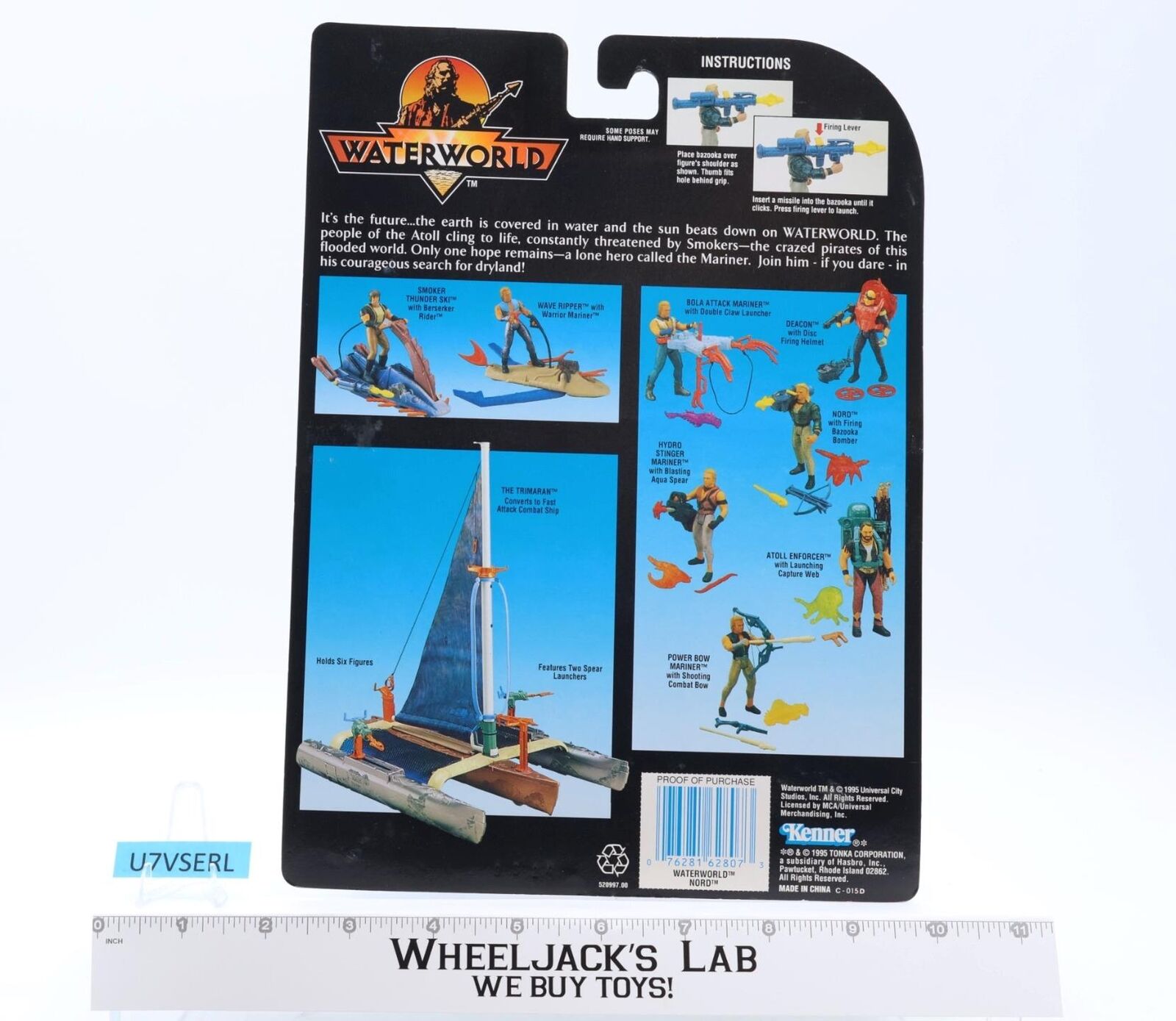 Nord W/ Bazooka Waterworld 1995 Kenner Action Figure NEW SEALED ...