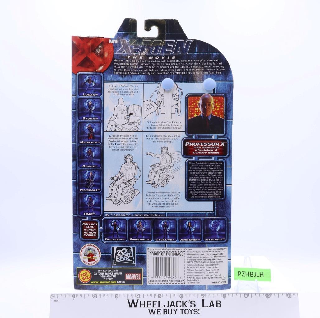 Professor X W/Wheelchair & Cerebro Helmet X-Men The Movie 2000 Toy Biz ...