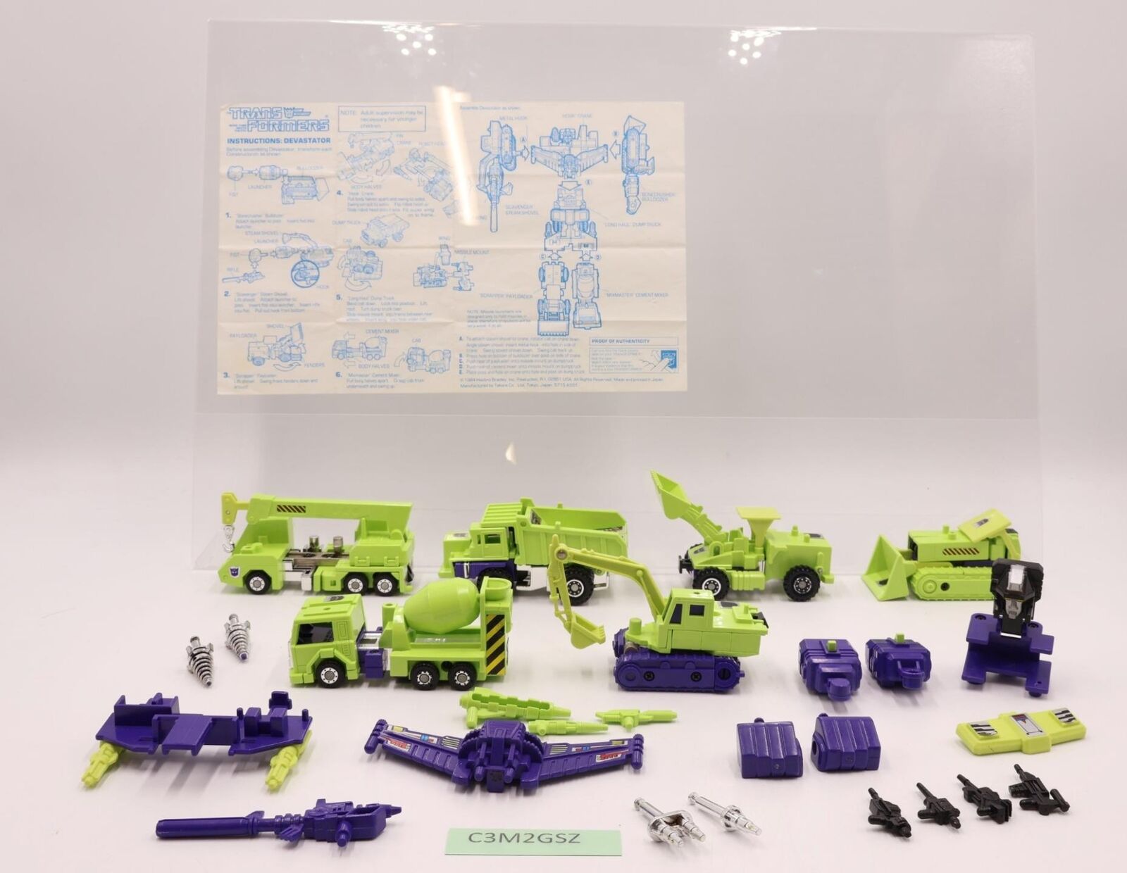 Devastator 100% Complete Vintage 1985 G1 Transformers Hasbro Action ...