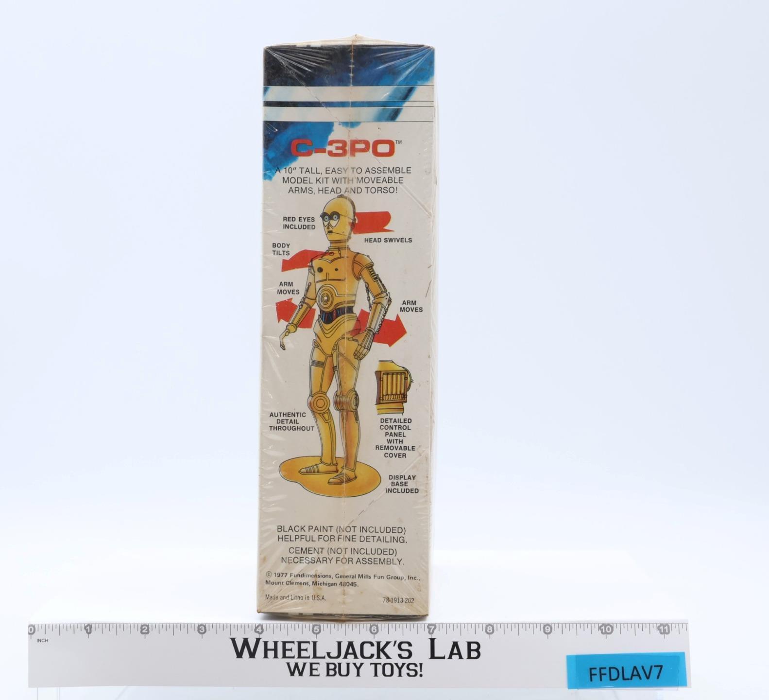 The Authentic C-3PO See-Threepio Star Wars 1977 MPC 10" Model Kit NEW ...