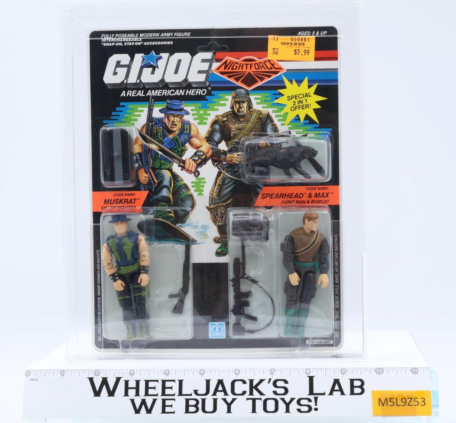 Muskrat & Spearhead & Max Night Force CAS GRADED 80 80/80/85 GI Joe TRU ...