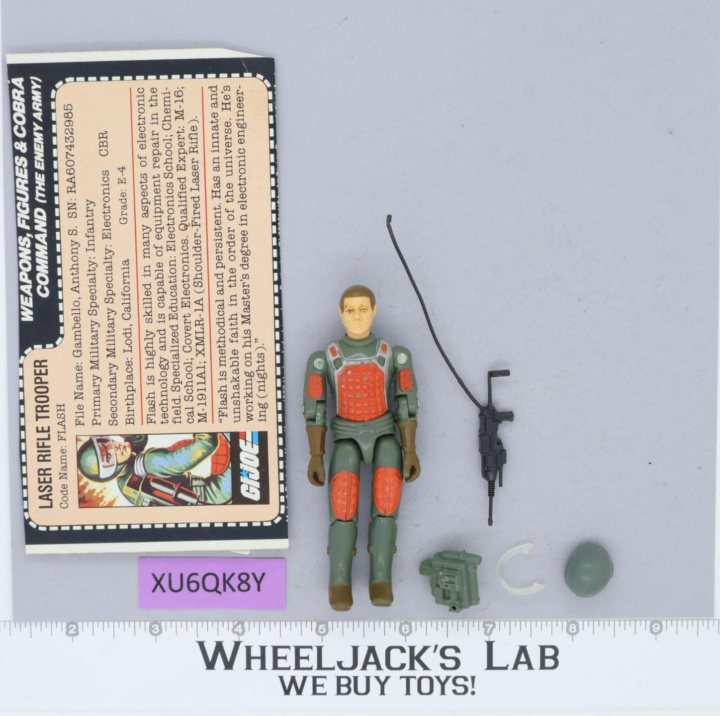 Flash V1 Straight Arm 100% Complete G.I. Joe 1982 Hasbro Vintage Action ...