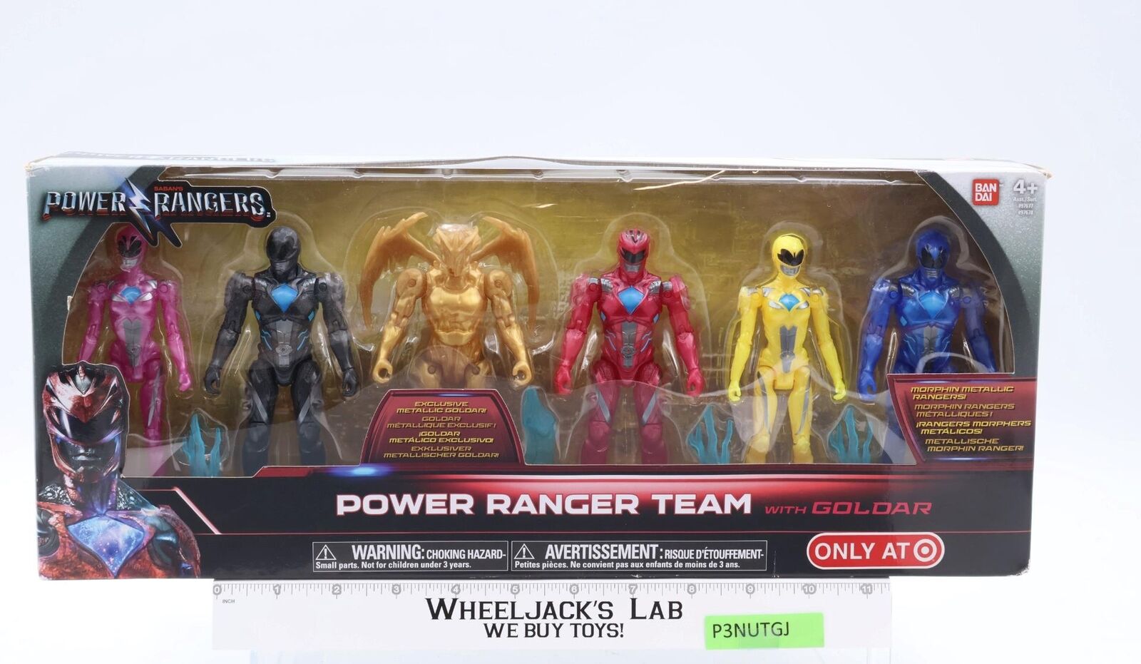 Power Ranger Team W/ Goldar Power Rangers Target Excl. 2016 Bandai NEW ...
