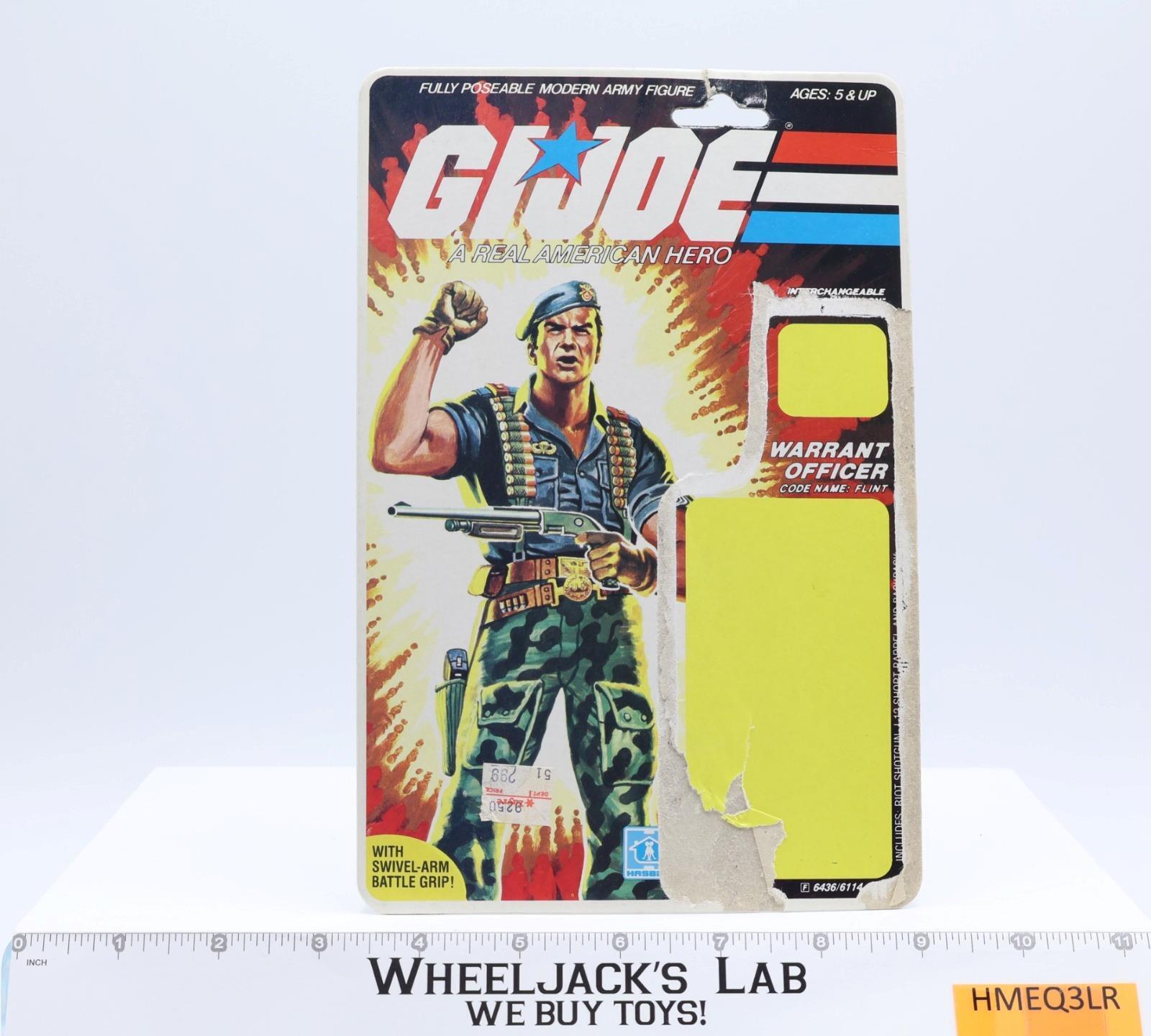 Flint V1 100% Complete 34 Cardback 1985 G.I. Joe Hasbro Vintage Action ...