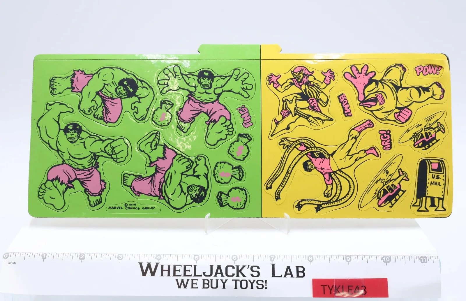 The Incredible Hulk Colorforms 1978 Marvel Comics Vintage - Wheeljack's Lab