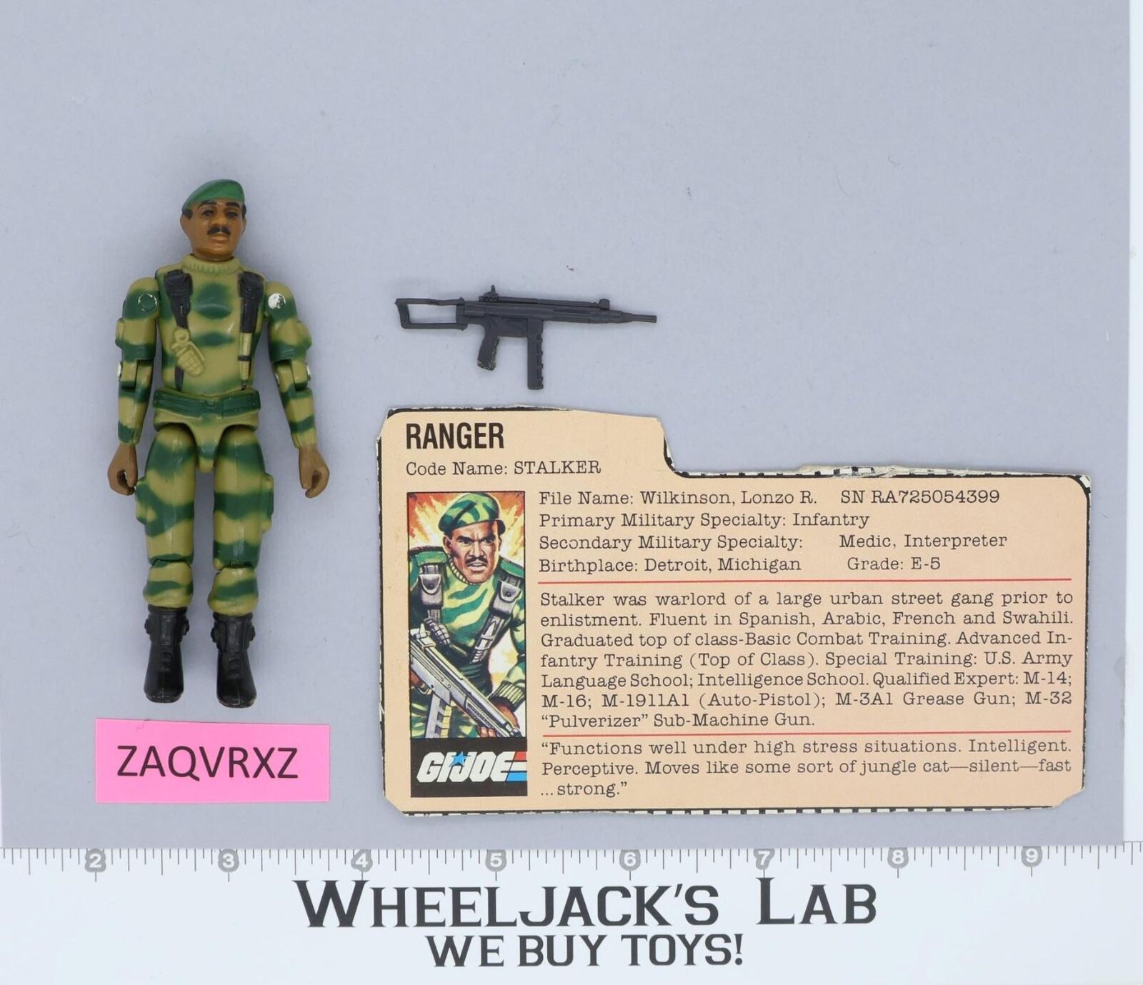 Stalker V1 Straight Arm 100% Complete G.I. Joe 1983 Hasbro Vintage ...