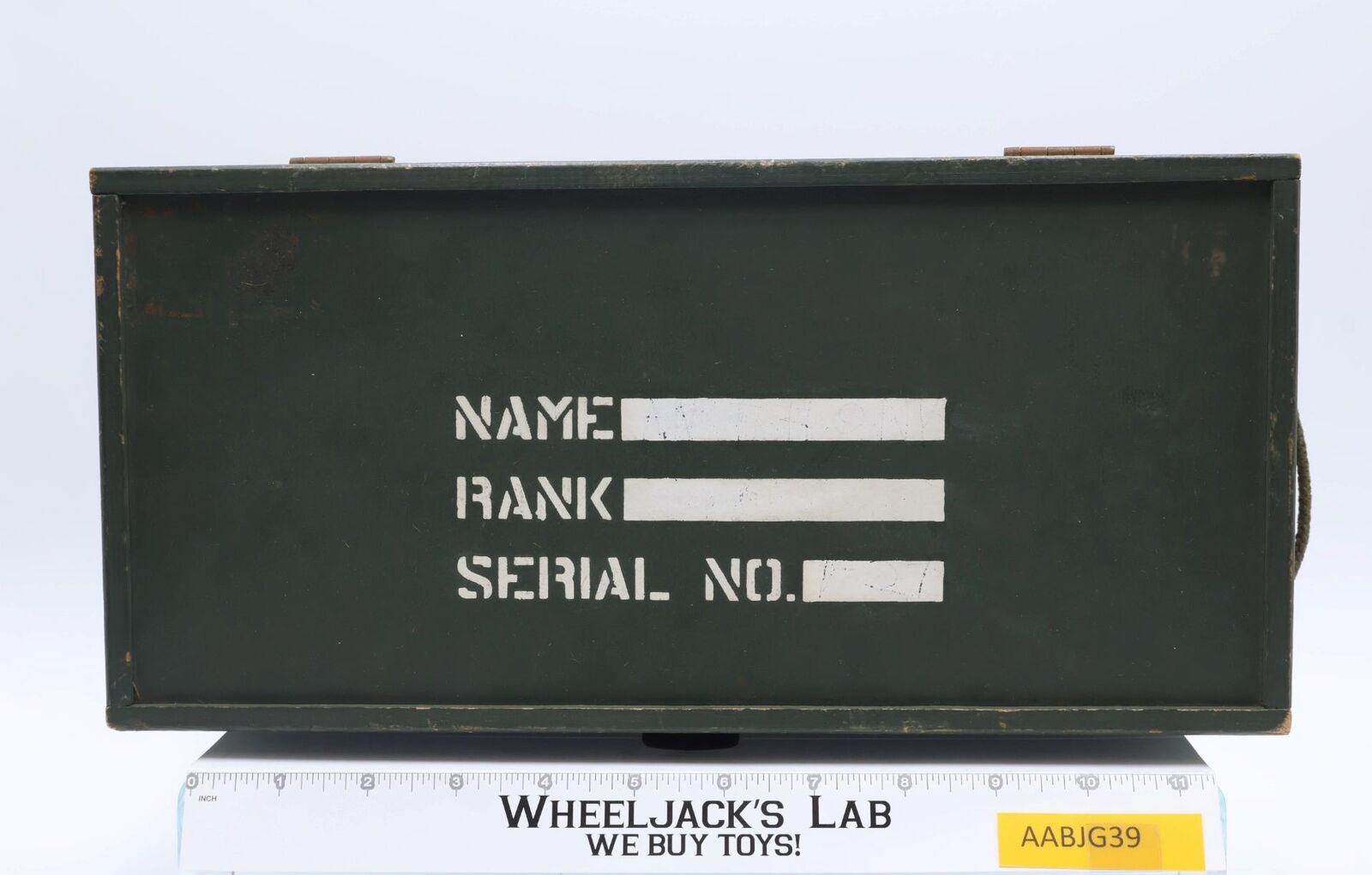 Wooden Footlocker Foot Locker GI Joe 1964 Hasbro Vintage - Wheeljack's Lab