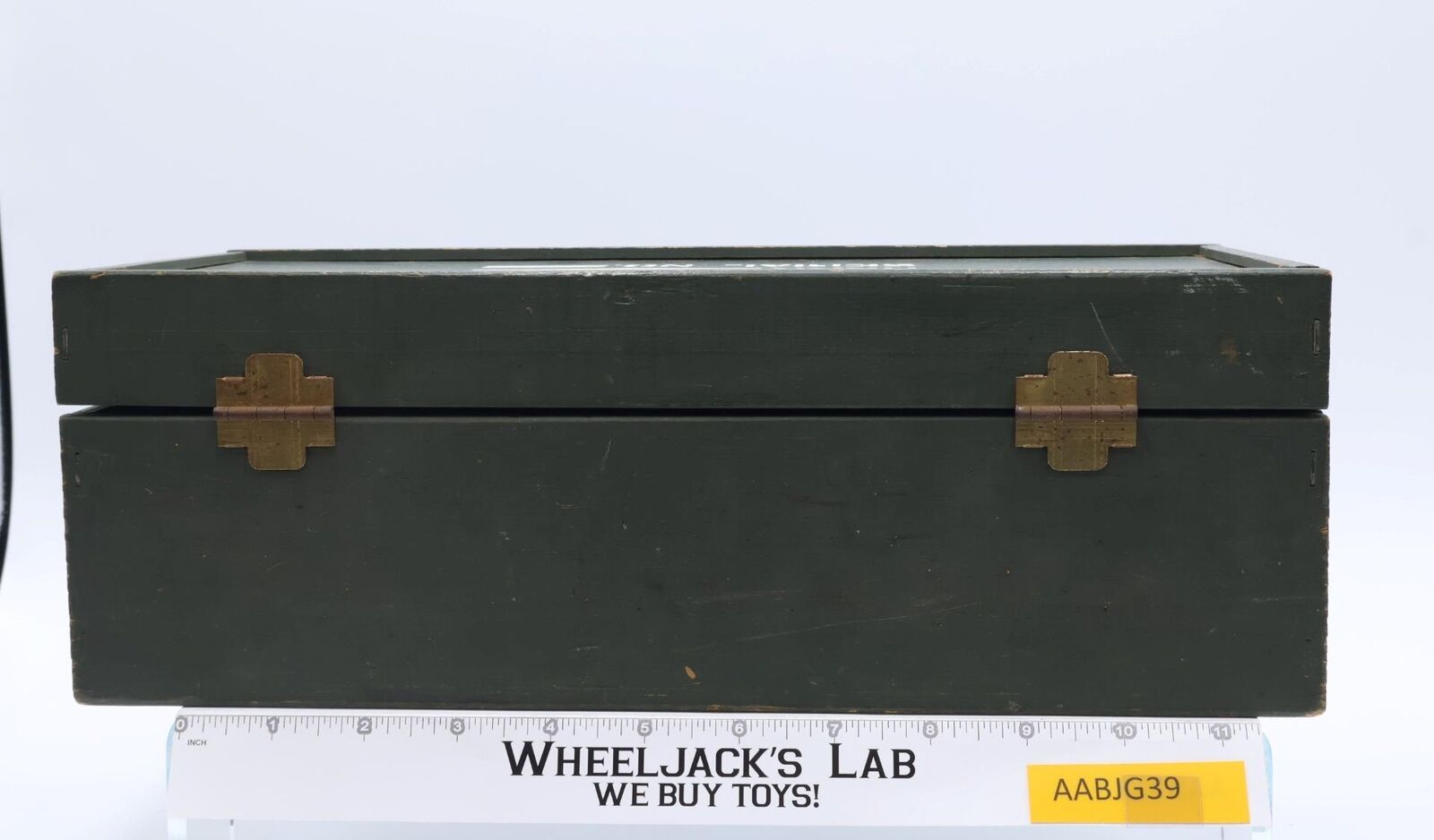 Wooden Footlocker Foot Locker GI Joe 1964 Hasbro Vintage - Wheeljack's Lab