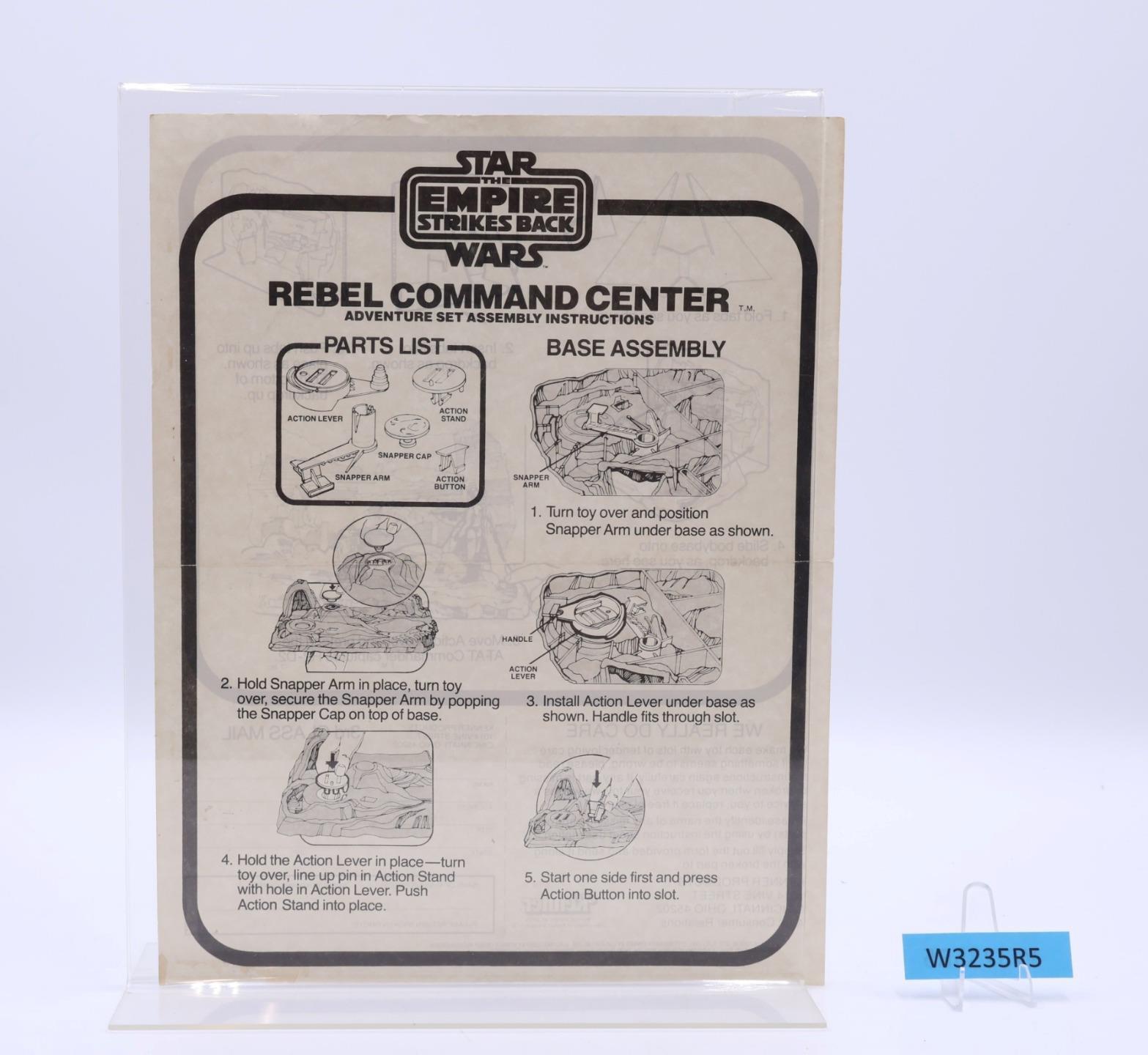 Rebel Command Center Hoth Adventure Set Star Wars ESB 1981 Kenner ...