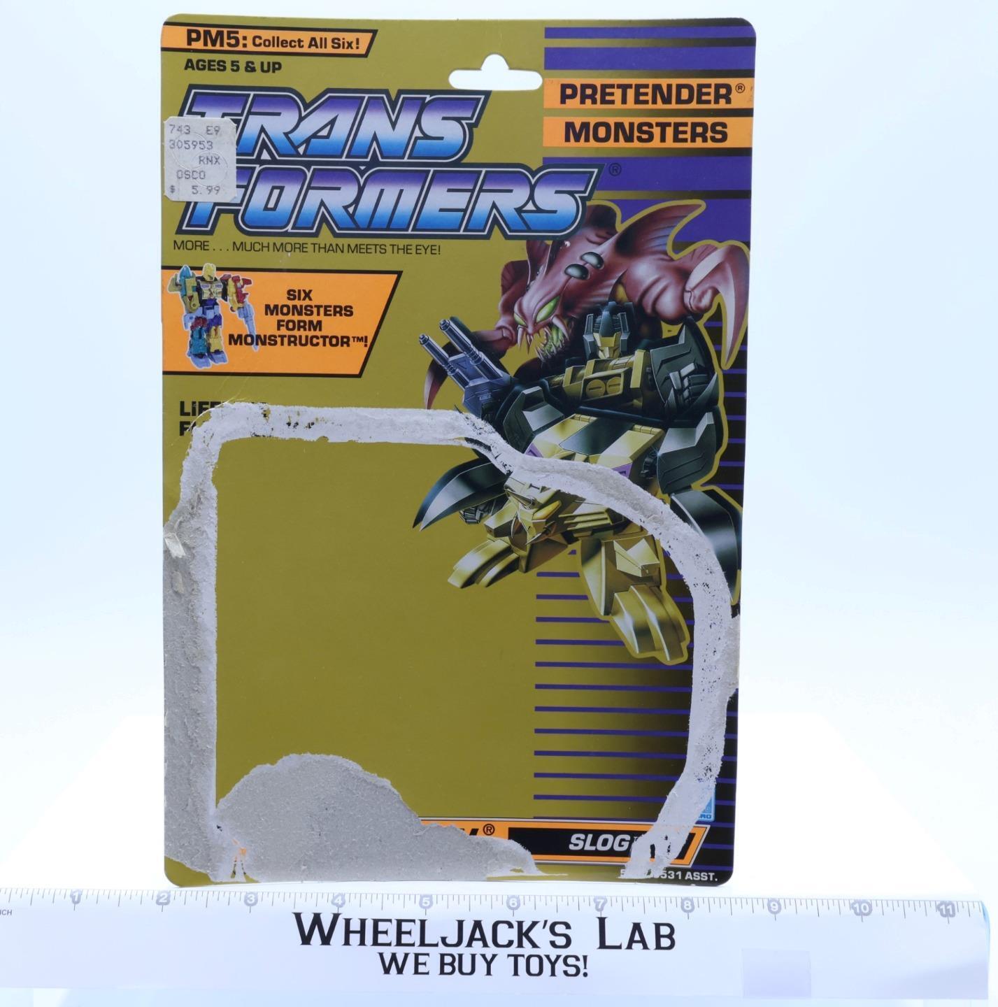Slog Monstructor Cardback Vintage 1989 G1 Transformers Hasbro Action ...