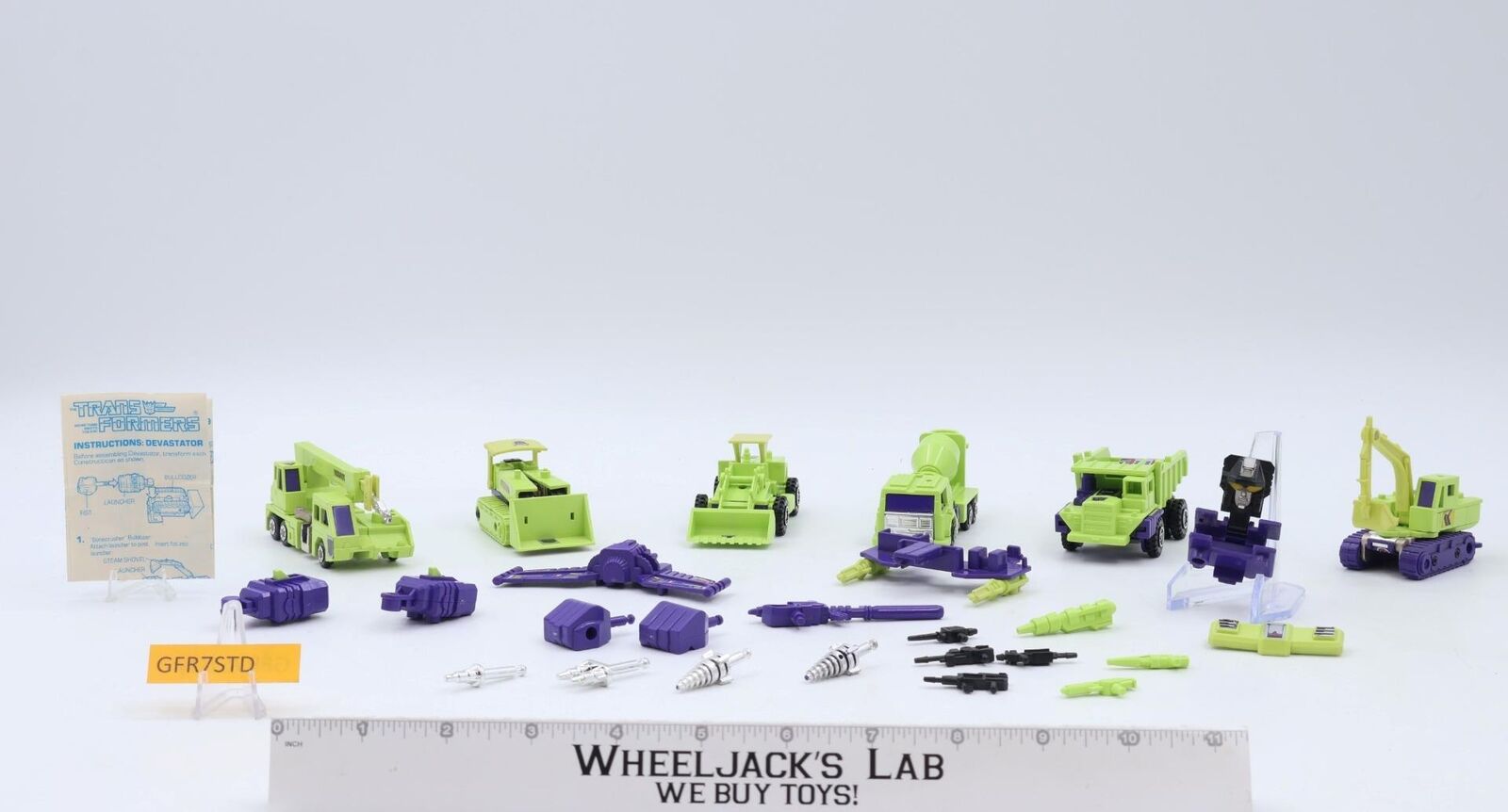 Devastator 100% Complete Vintage 1985 G1 Transformers Hasbro Action ...