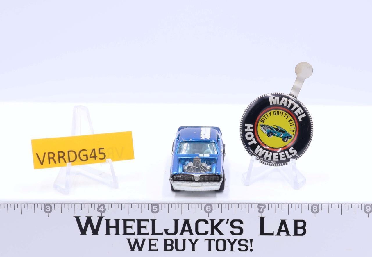 Nitty Gritty Kitty Blue 1970 Redline Hot Wheels Mattel Vintage RL w ...