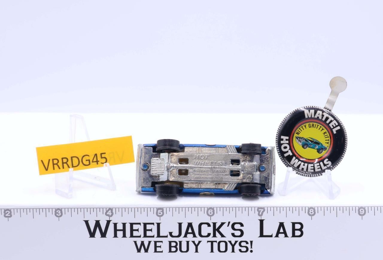 Nitty Gritty Kitty Blue 1970 Redline Hot Wheels Mattel Vintage RL w ...