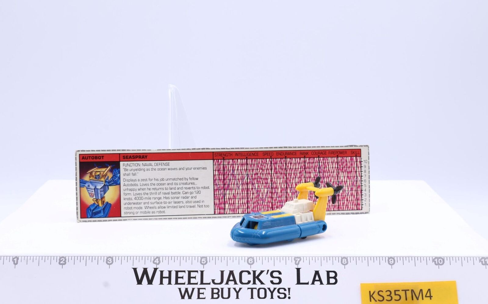 Seaspray 100% Complete 1985 Hasbro G1 Transformers Hovercraft Action ...