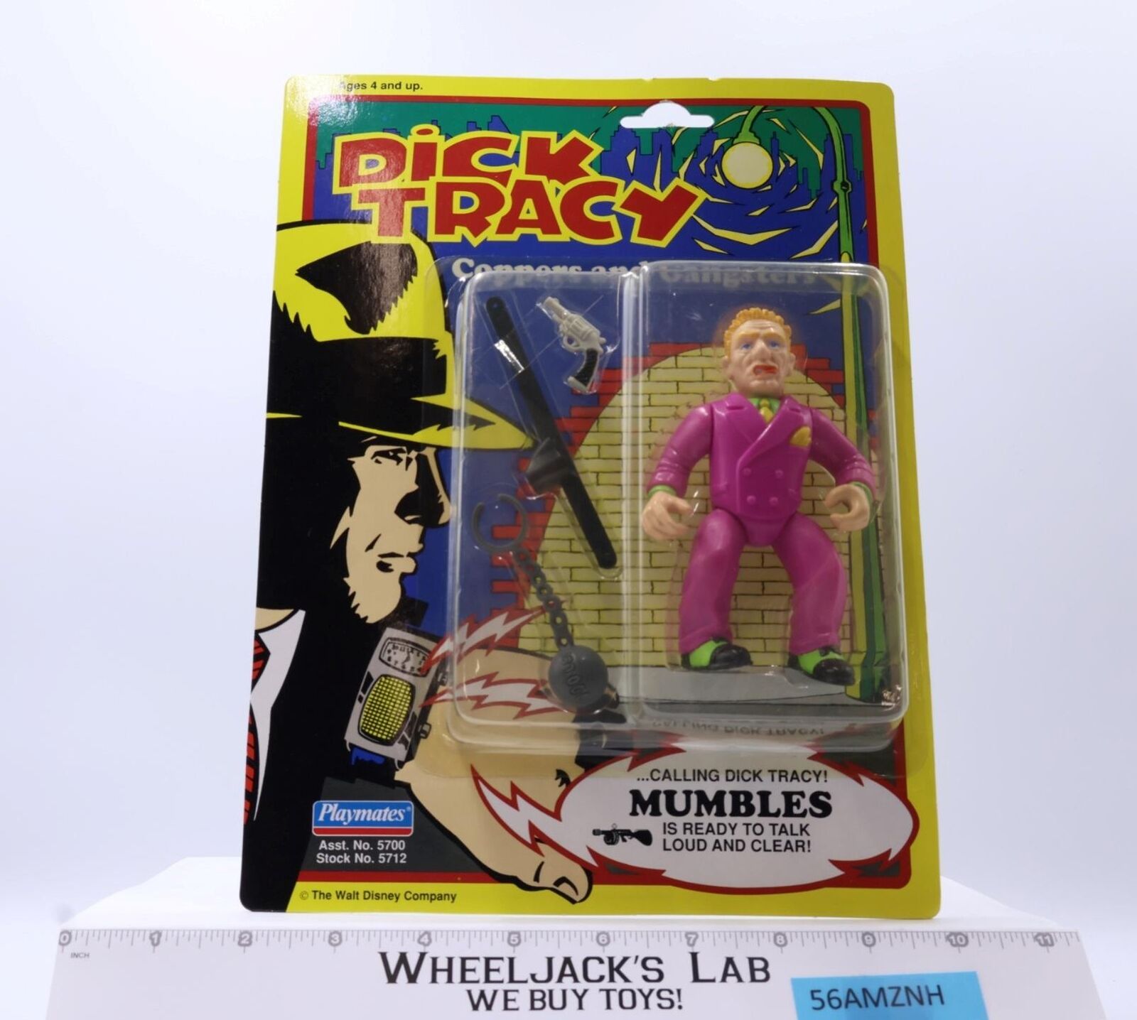 Mumbles Coppers & Gangsters Dick Tracy 1990 Playmates 5" Figure NEW ...