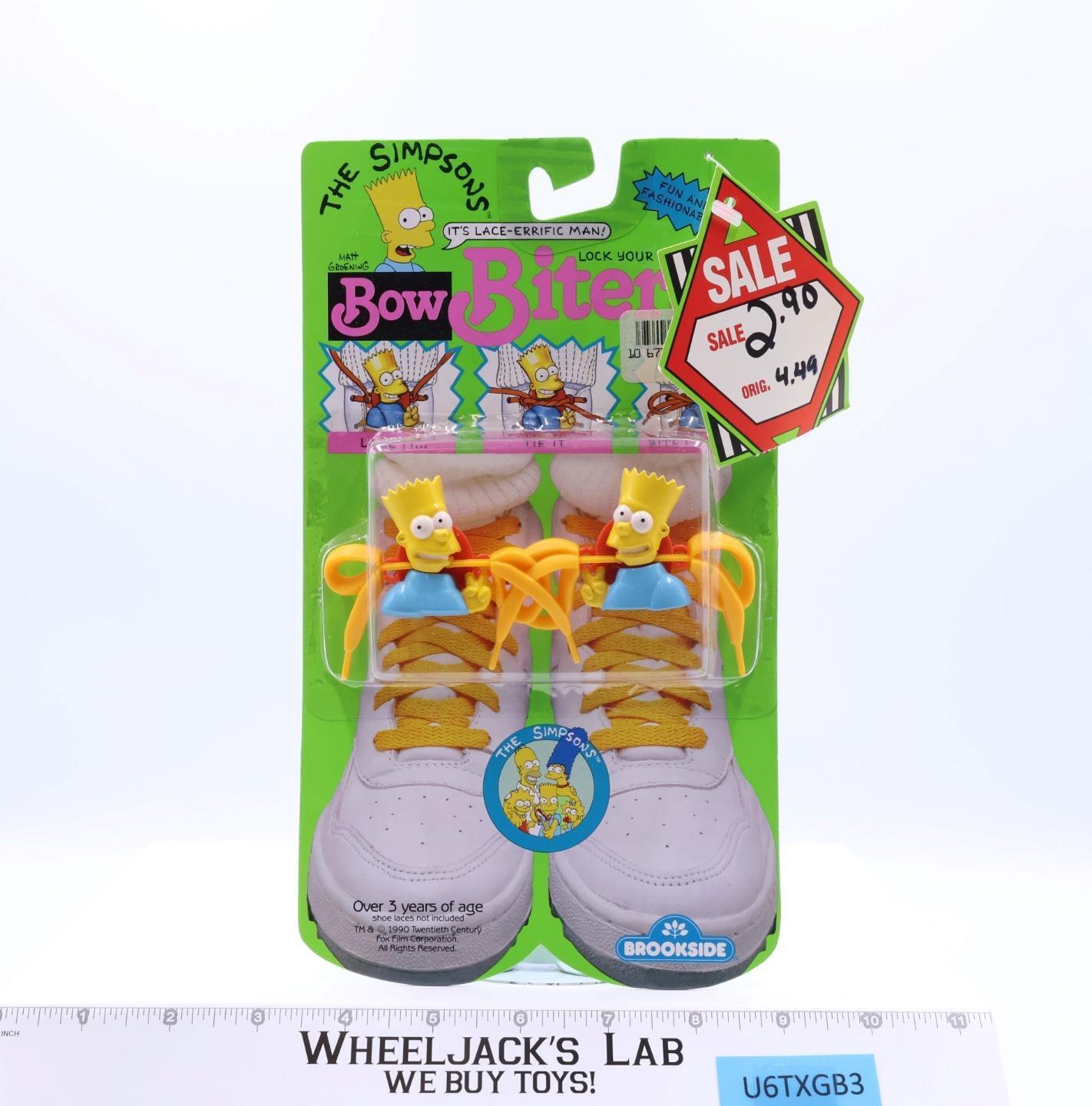 Bow Biters The Simpsons Shoe Laces Accessory 1990 Brookside NEW SEALED ...