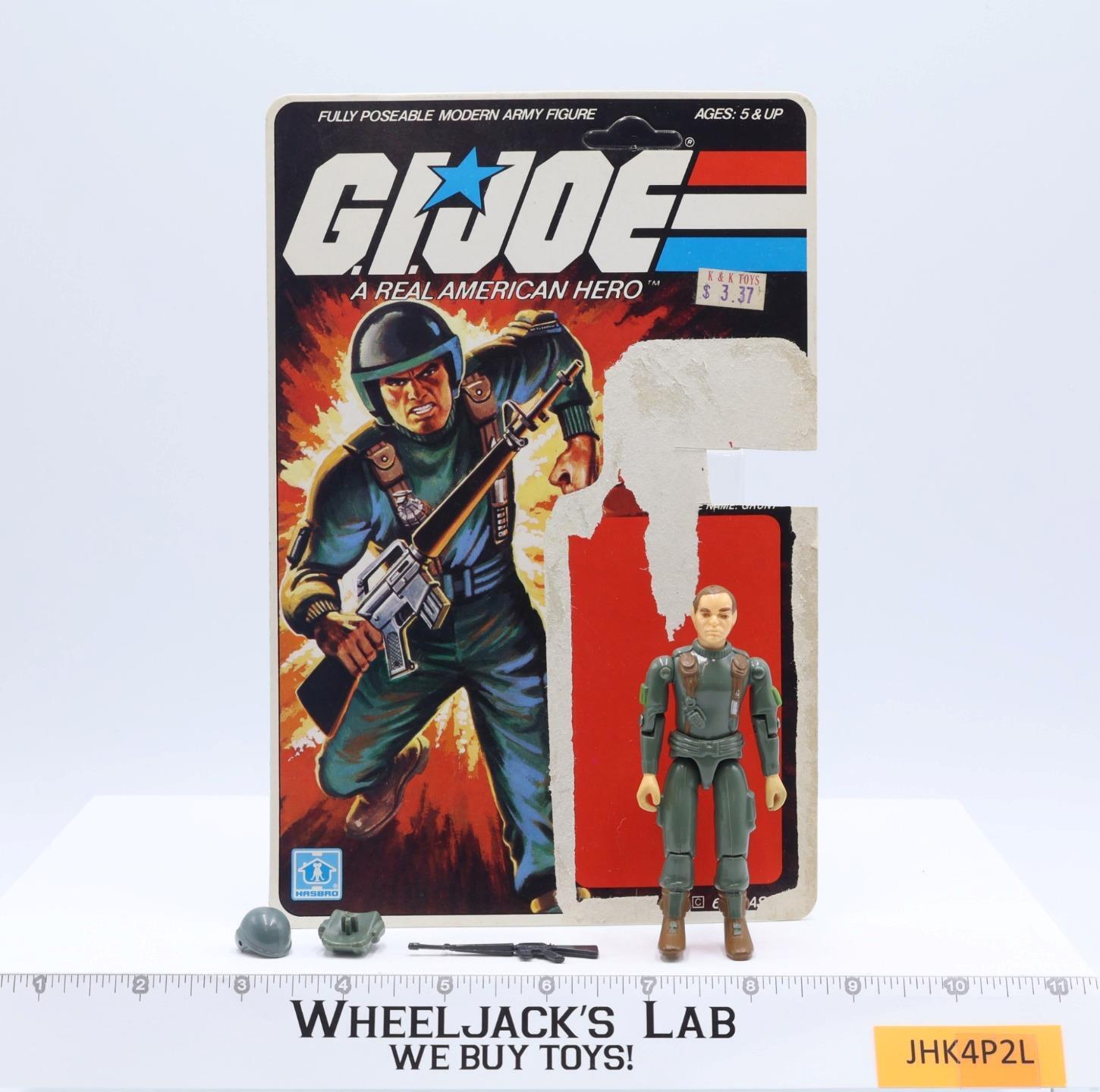 Grunt V1 Straight Arm 100% Complete 9 Cardback G.I. Joe 1982 Hasbro ...