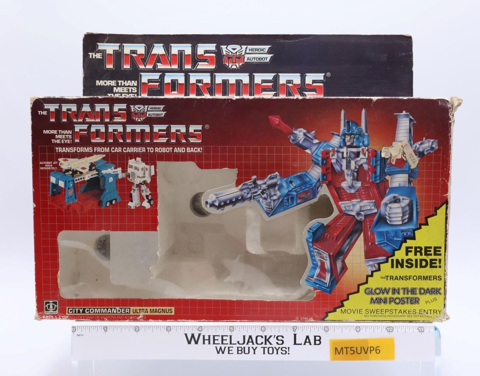 Ultra Magnus Box & Insert 1985 Action Figure Vintage Hasbro G1 ...