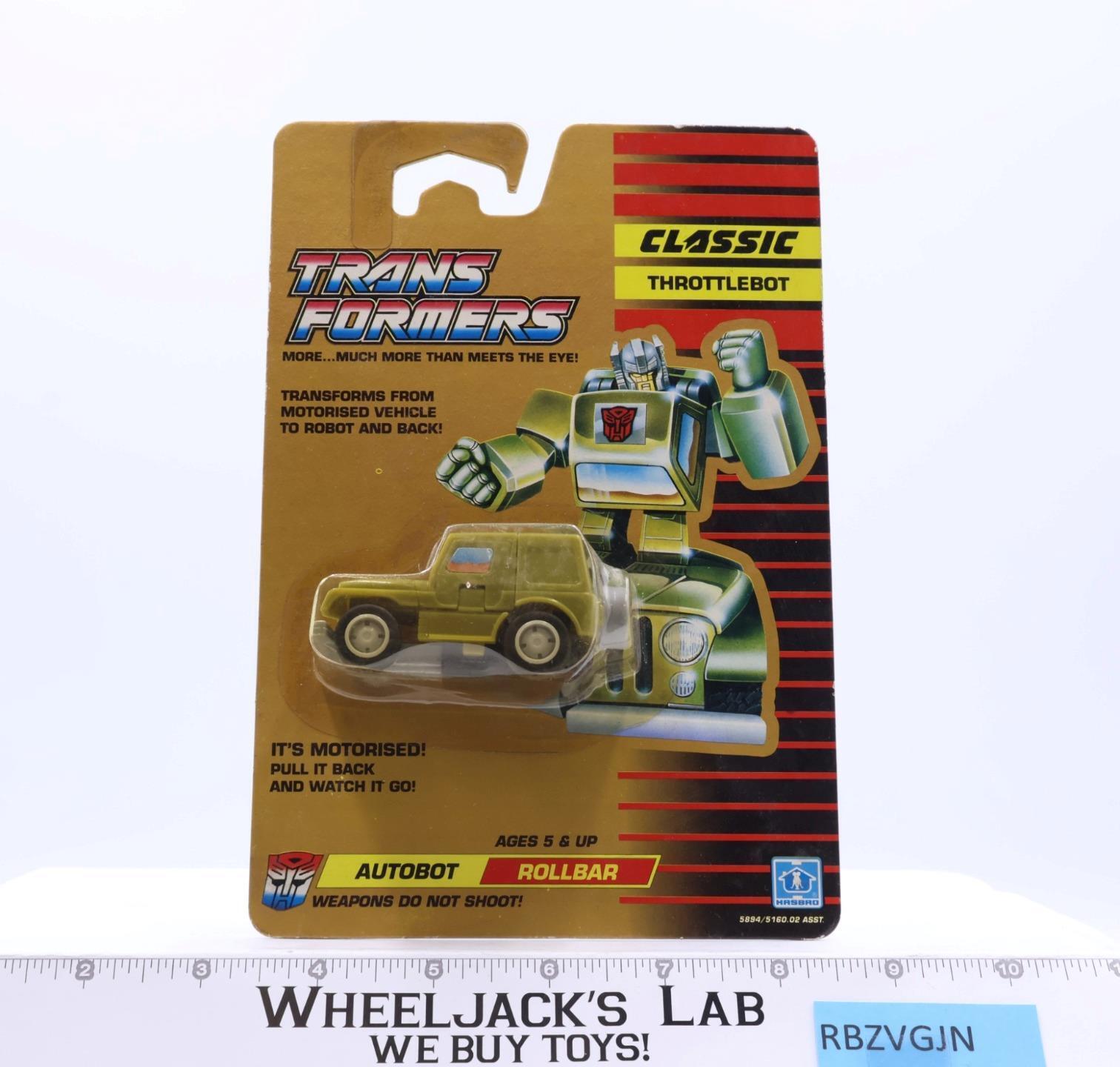 Rollbar Classic Throttlebot NEW MOSC 1990 Vintage Hasbro G1 ...
