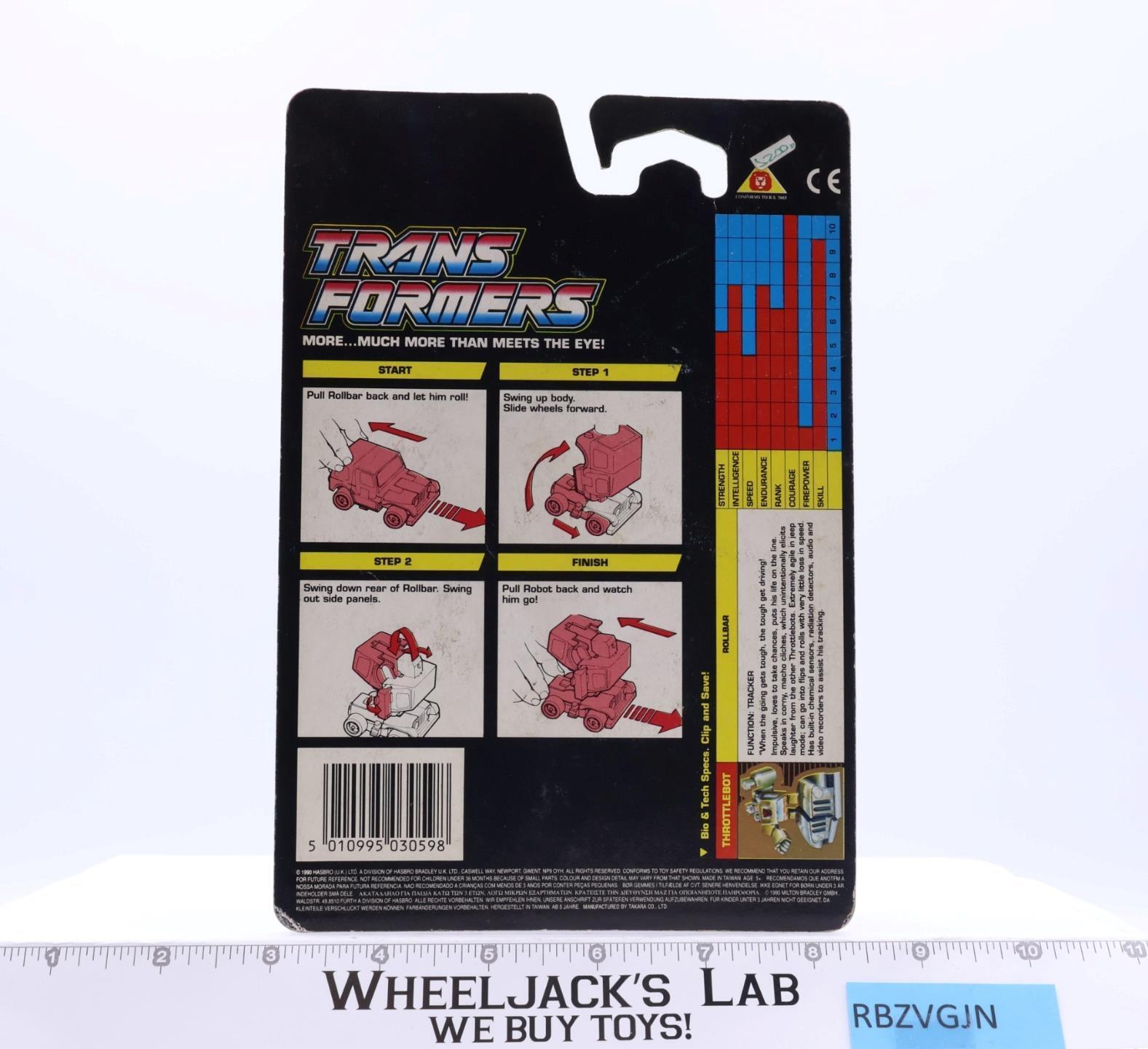 Rollbar Classic Throttlebot NEW MOSC 1990 Vintage Hasbro G1 ...