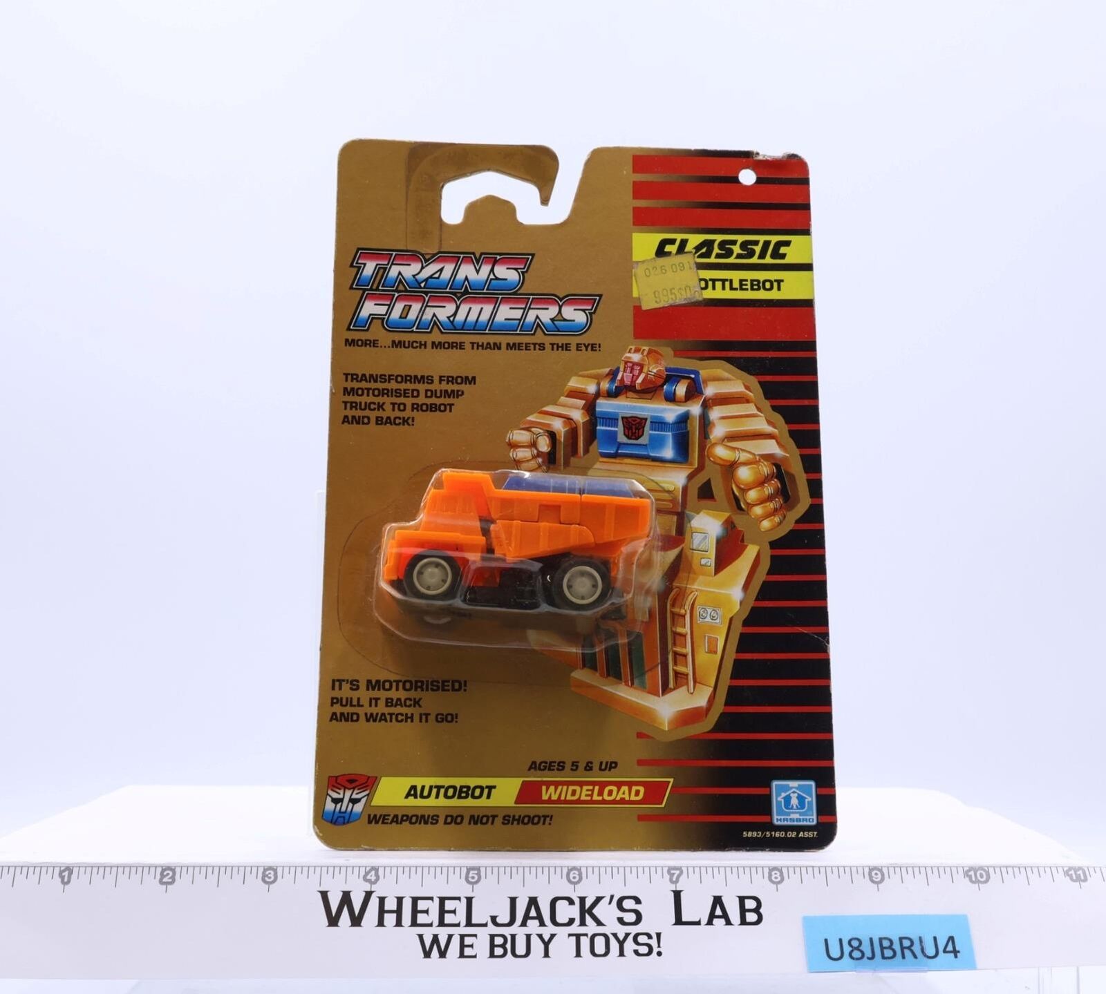 Wideload Classic Throttlebot MOSC 1990 Vintage Hasbro G1 Transformers ...