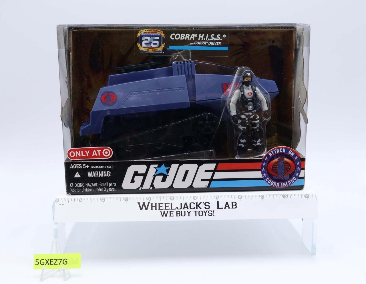 Cobra H.I.S.S. W/ Driver GI Joe 25th Anniv. 2008 Hasbro NEW MISB SEALED ...