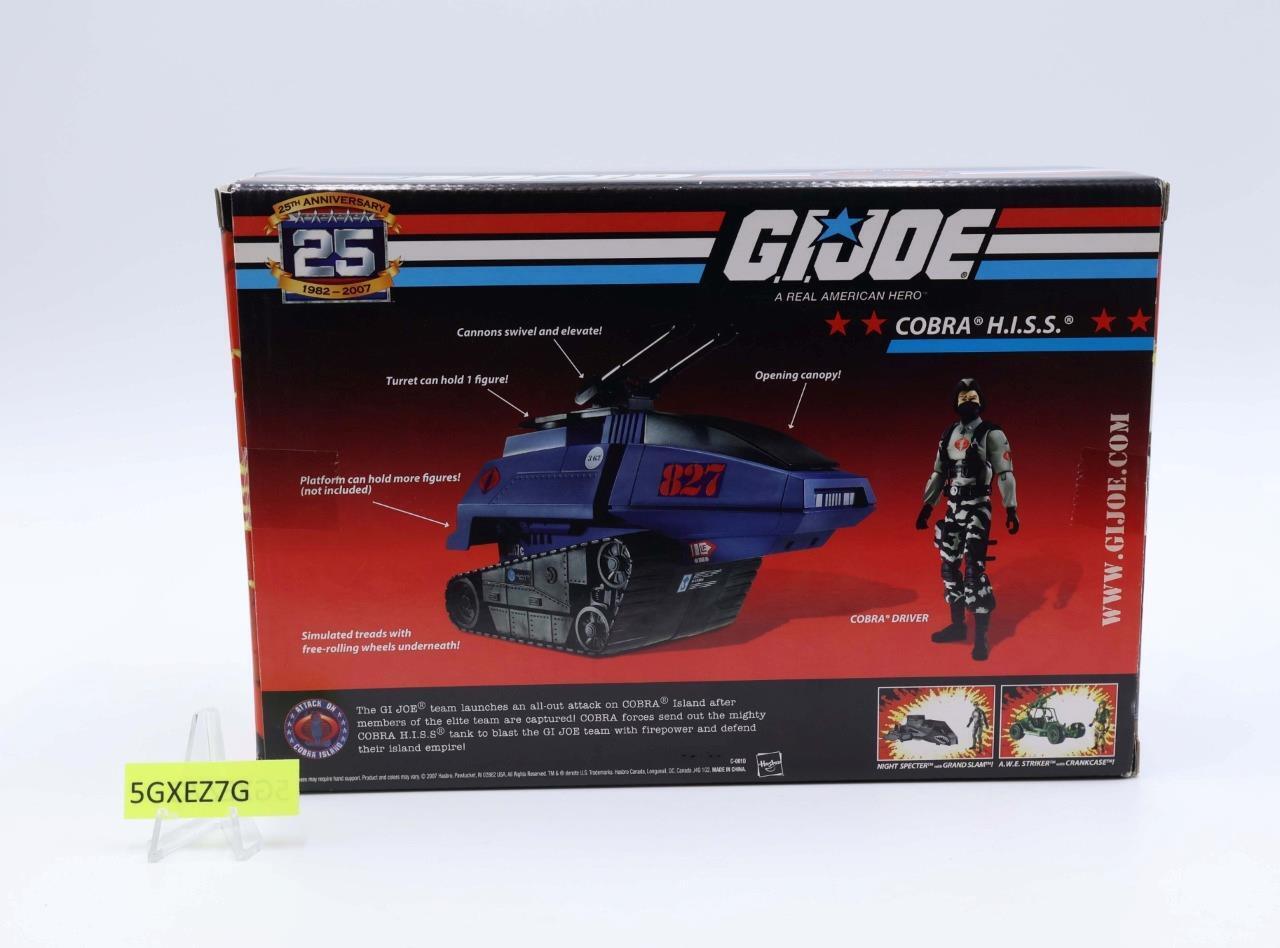 Cobra H.I.S.S. W/ Driver GI Joe 25th Anniv. 2008 Hasbro NEW MISB SEALED ...