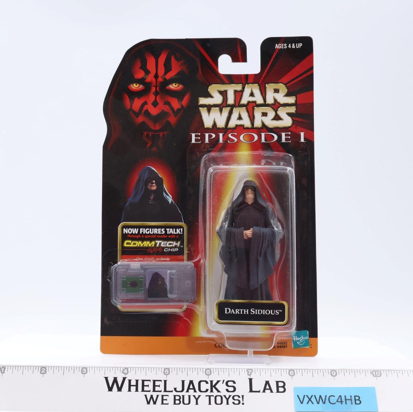 Darth Sidious W/ CommTech Chip Star Wars Episode 1 1998 Hasbro NEW ...