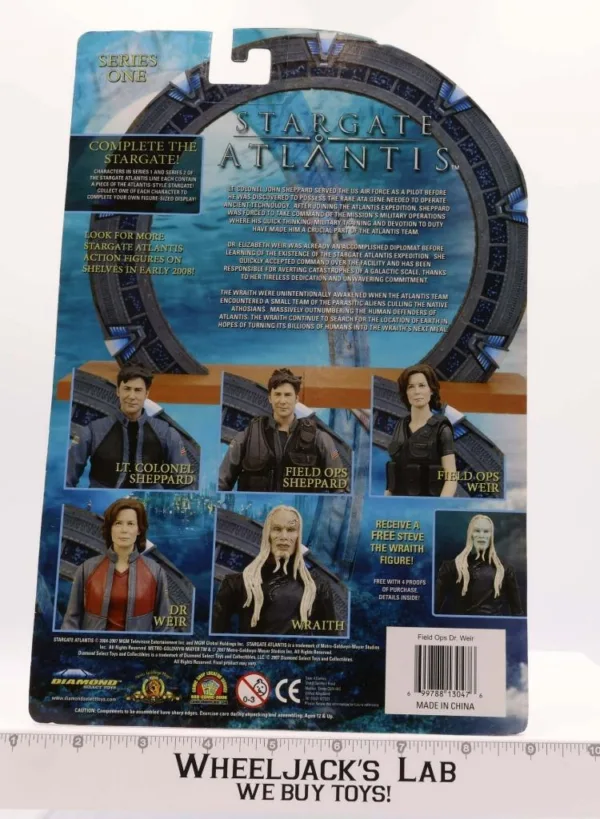 Field Ops Weir Stargate Atlantis Series 1 MOSC Diamond Select Toys Action Figure - Wheeljack's Lab
