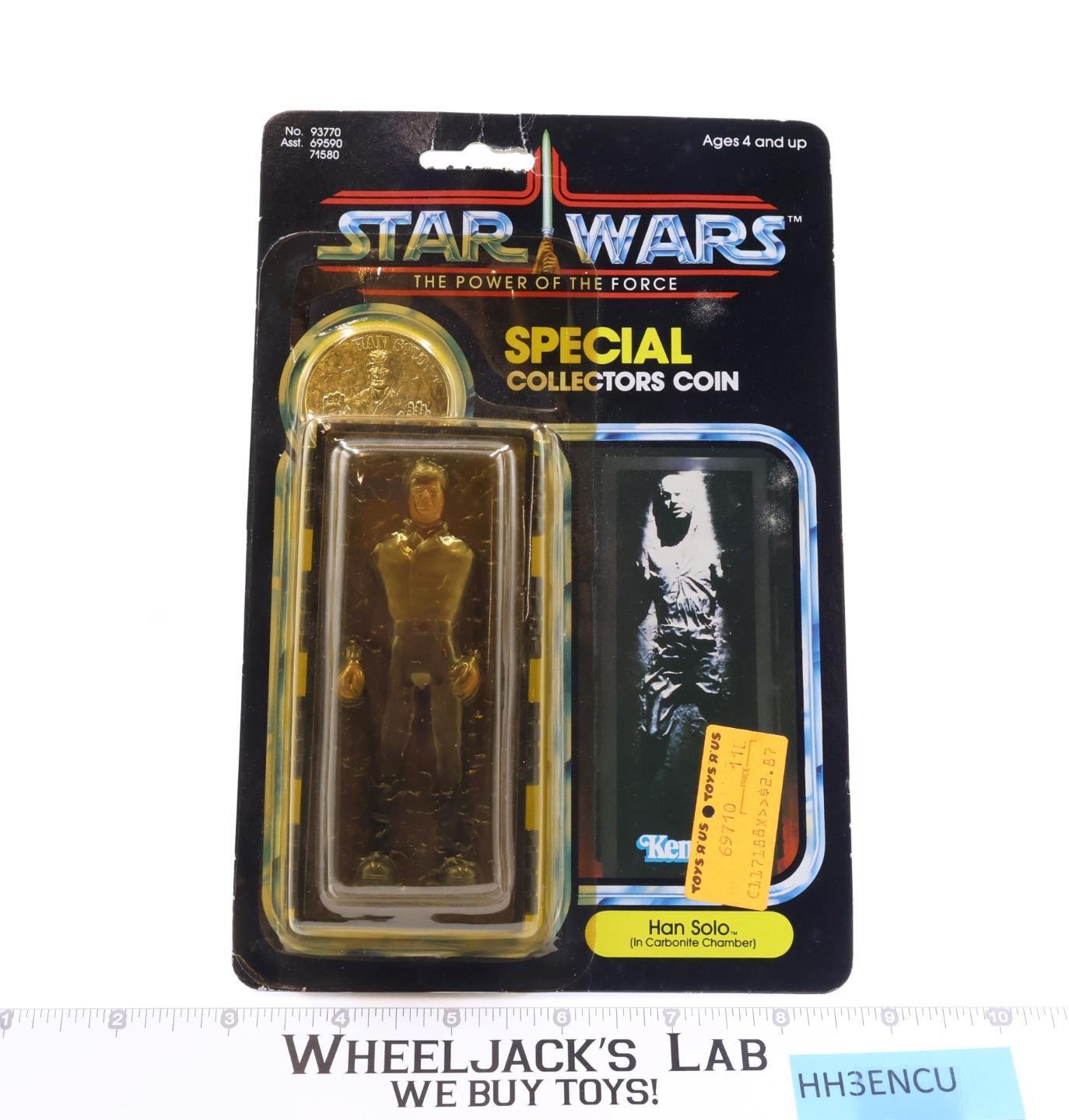 Han Solo in Carbonite 92 Back Star Wars POTF 1984 Kenner NEW MOSC ...