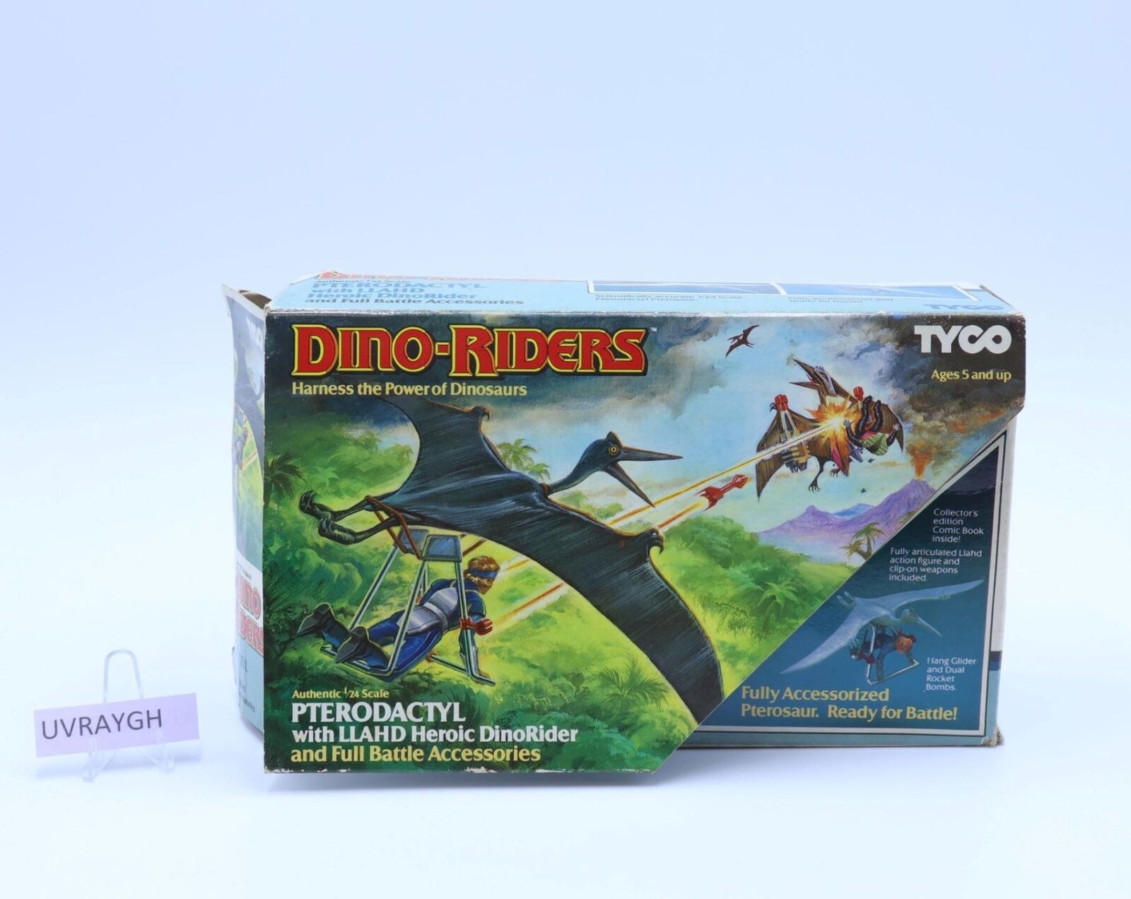 Pterodactyl W/ Llahd 100% Complete Dino Riders 1987 Tyco Vintage Action ...