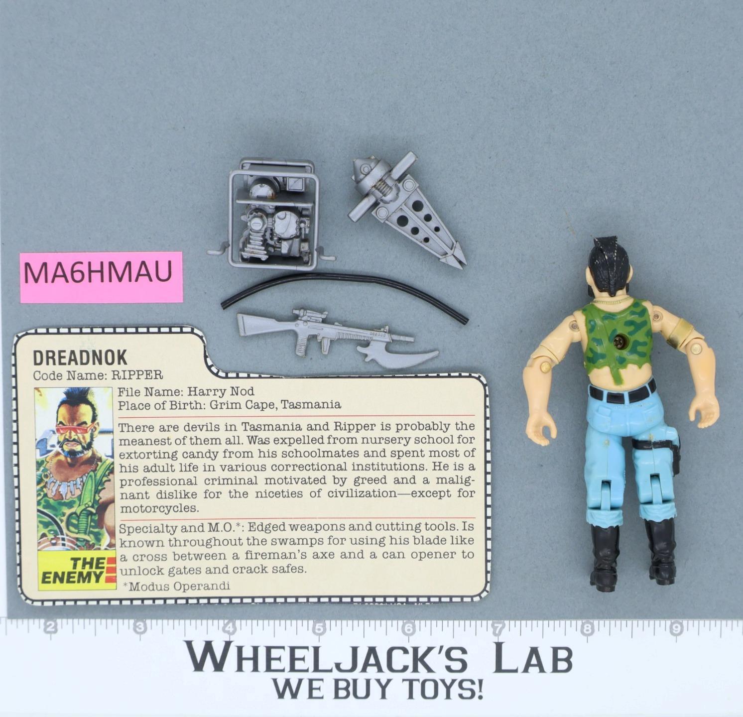 Ripper V1 100% Complete G.I. Joe 1985 Hasbro Vintage Action Figure ...