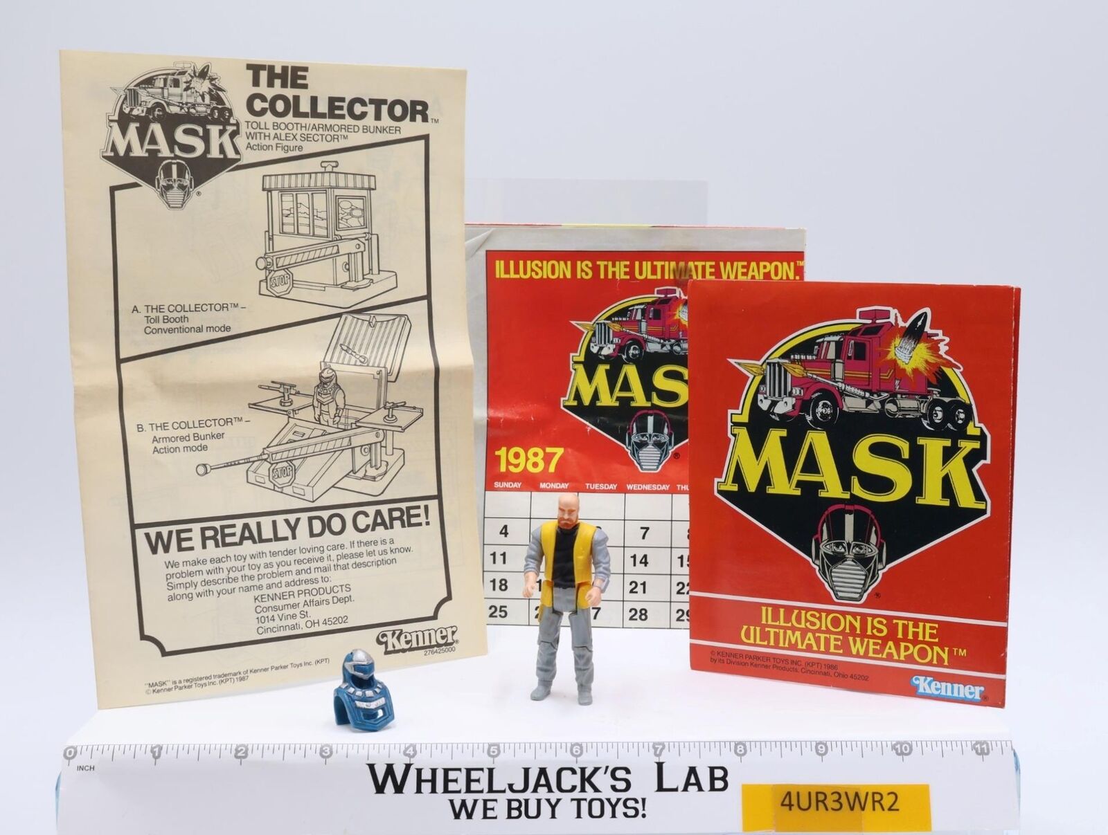 The Collector W/ Alex Sector 100% Complete MASK M.A.S.K. 1987 Kenner ...