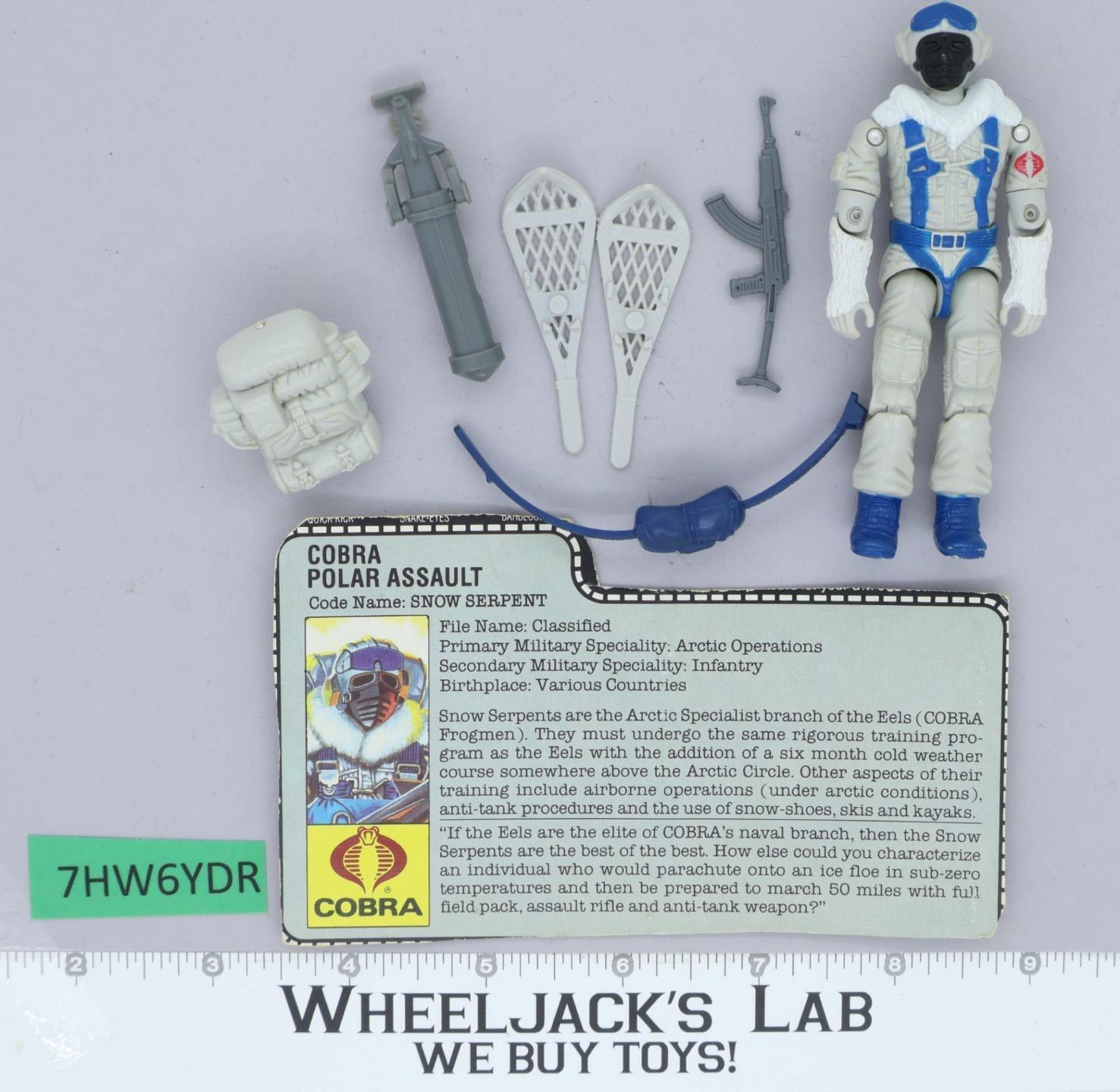 Snow Serpent V1 100% Complete G.I. Joe 1985 Hasbro Vintage Action ...