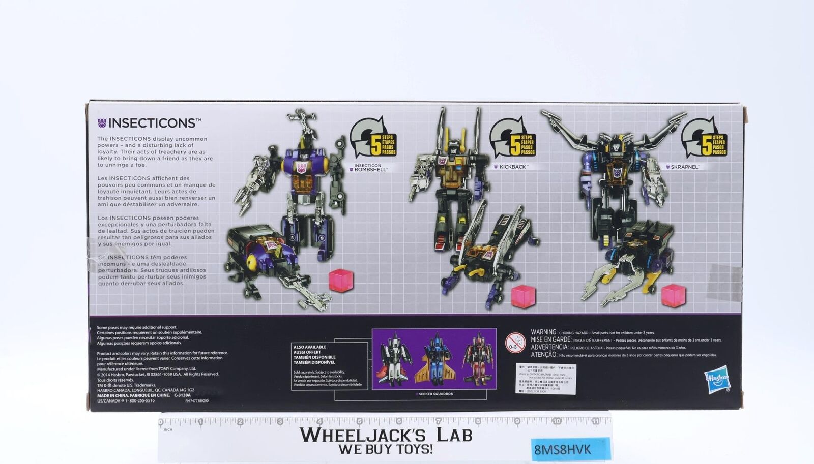 Insecticons Platinum Edition Transformers Generations 2014 Hasbro Set ...