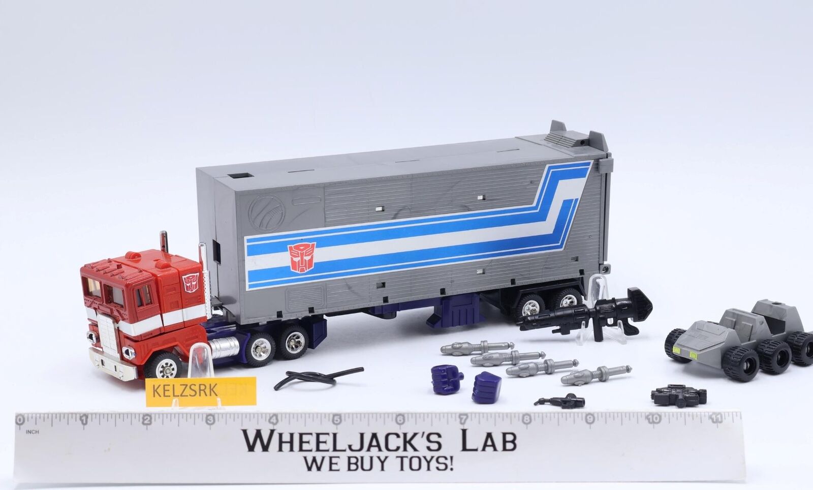 Optimus Prime GRAY BLOATED 100% Complete 1984 G1 Transformers Hasbro ...