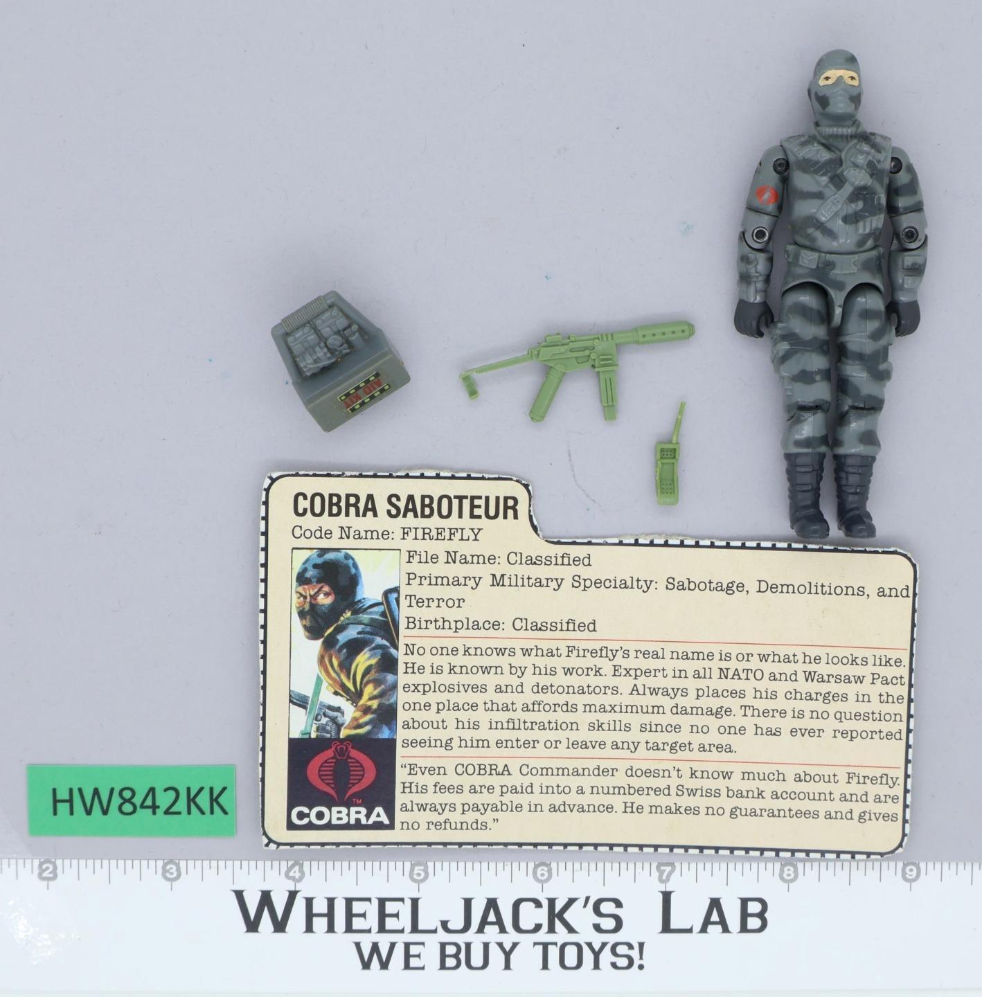 Firefly V1 100% Complete G.I. Joe 1984 Hasbro Vintage Action Figure ...