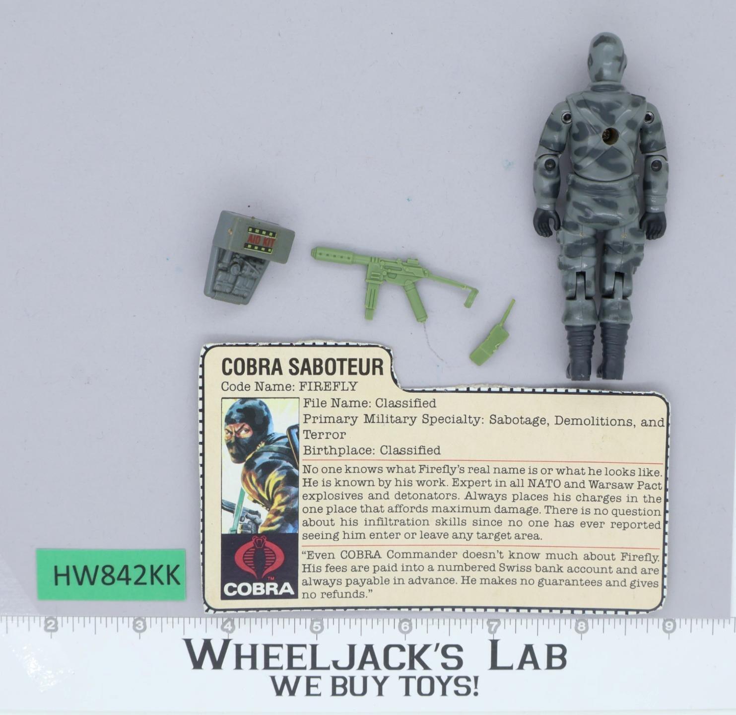 Firefly V1 100% Complete G.I. Joe 1984 Hasbro Vintage Action Figure ...