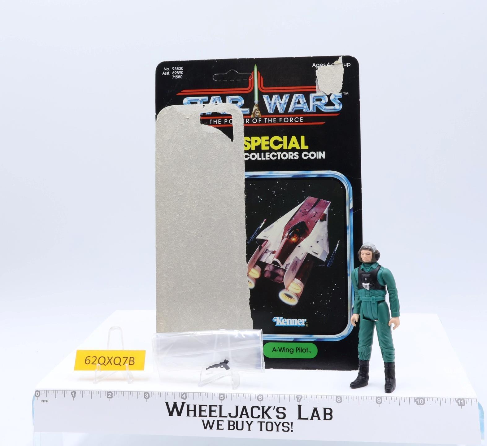 A-Wing Pilot Complete 92 Back Star Wars POTF Last 17 1985 Kenner Figure ...