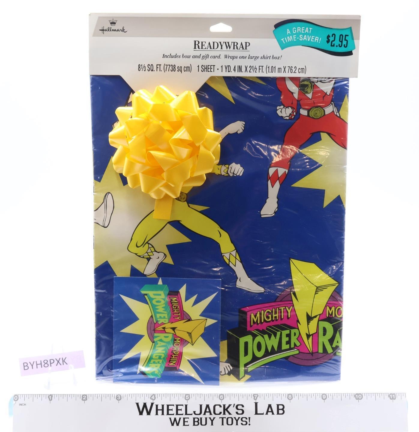 Gift Wrap Mighty Morphin Power Rangers 1994 Hallmark Cards NEW SEALED ...
