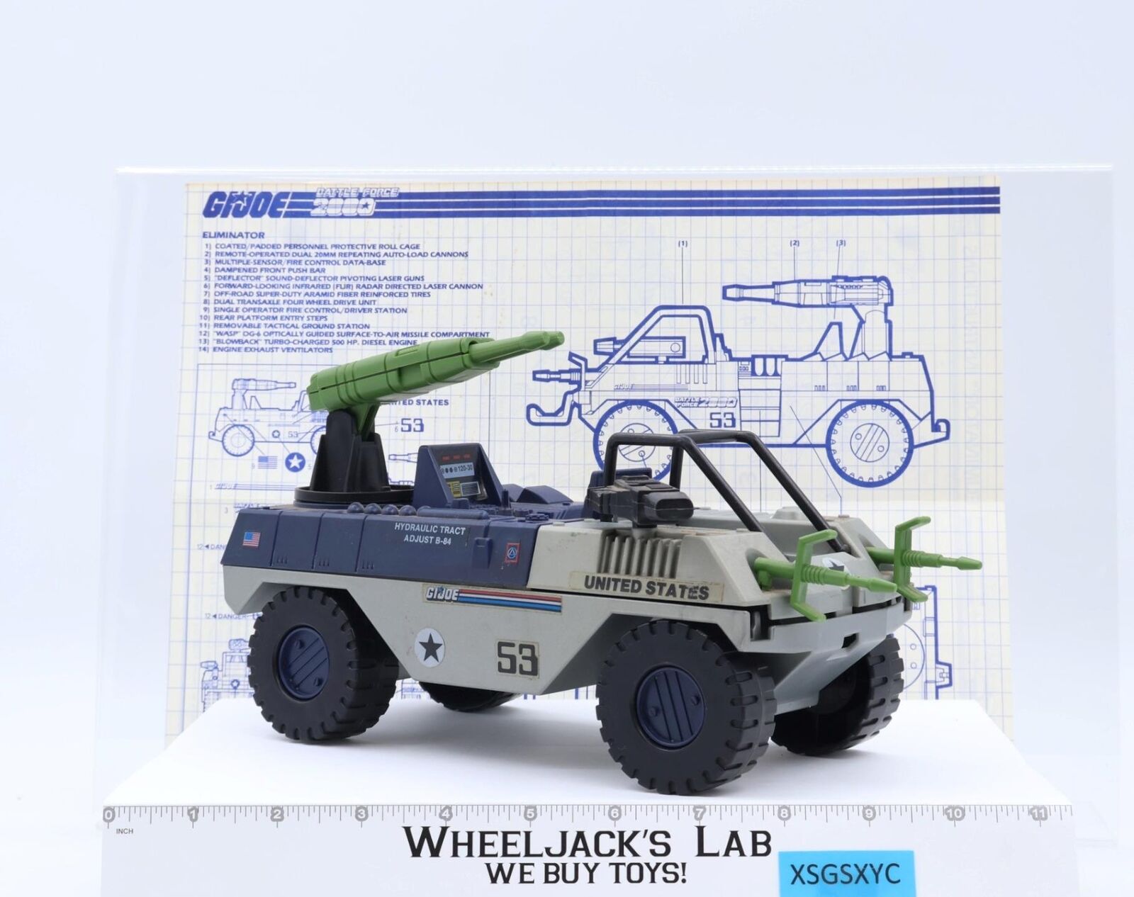 Eliminator GI Joe Battle Force 1987 Hasbro Vintage Action Figure ...