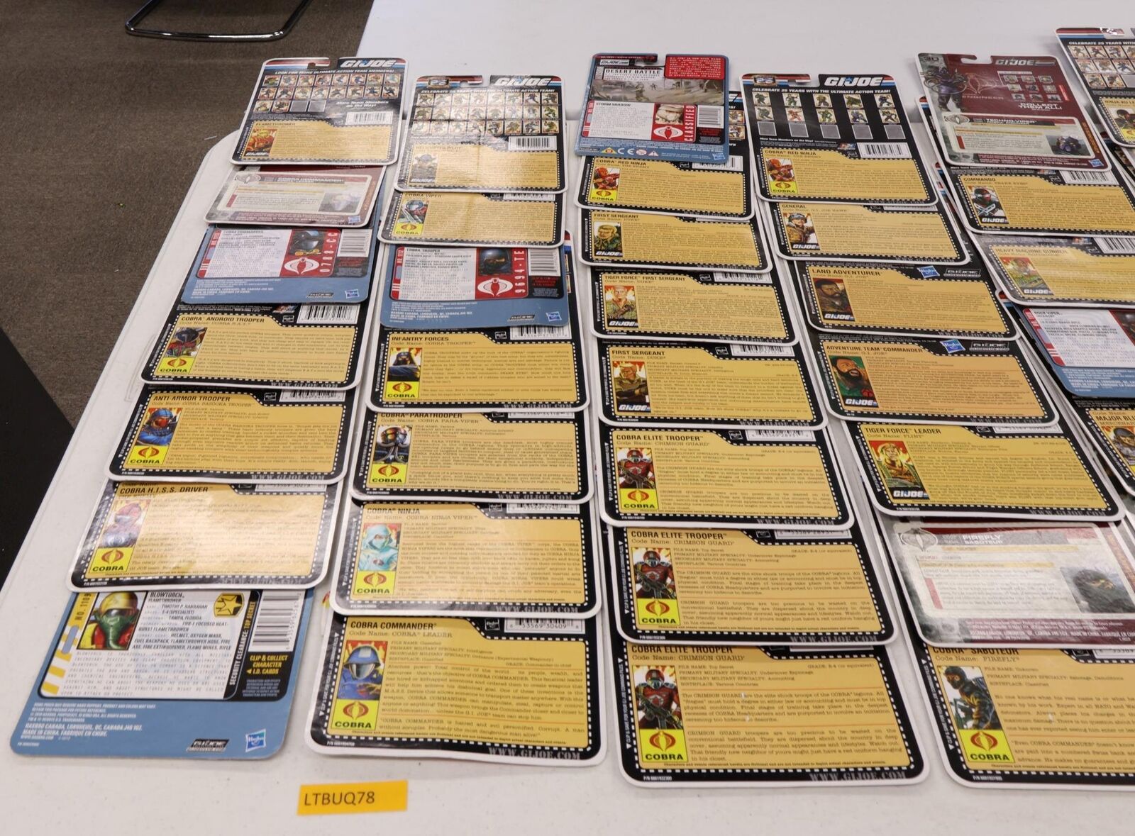 Lot of 41 Action Figure Cardbacks GI Joe 2000s-2010s Hasbro - Wheeljack ...