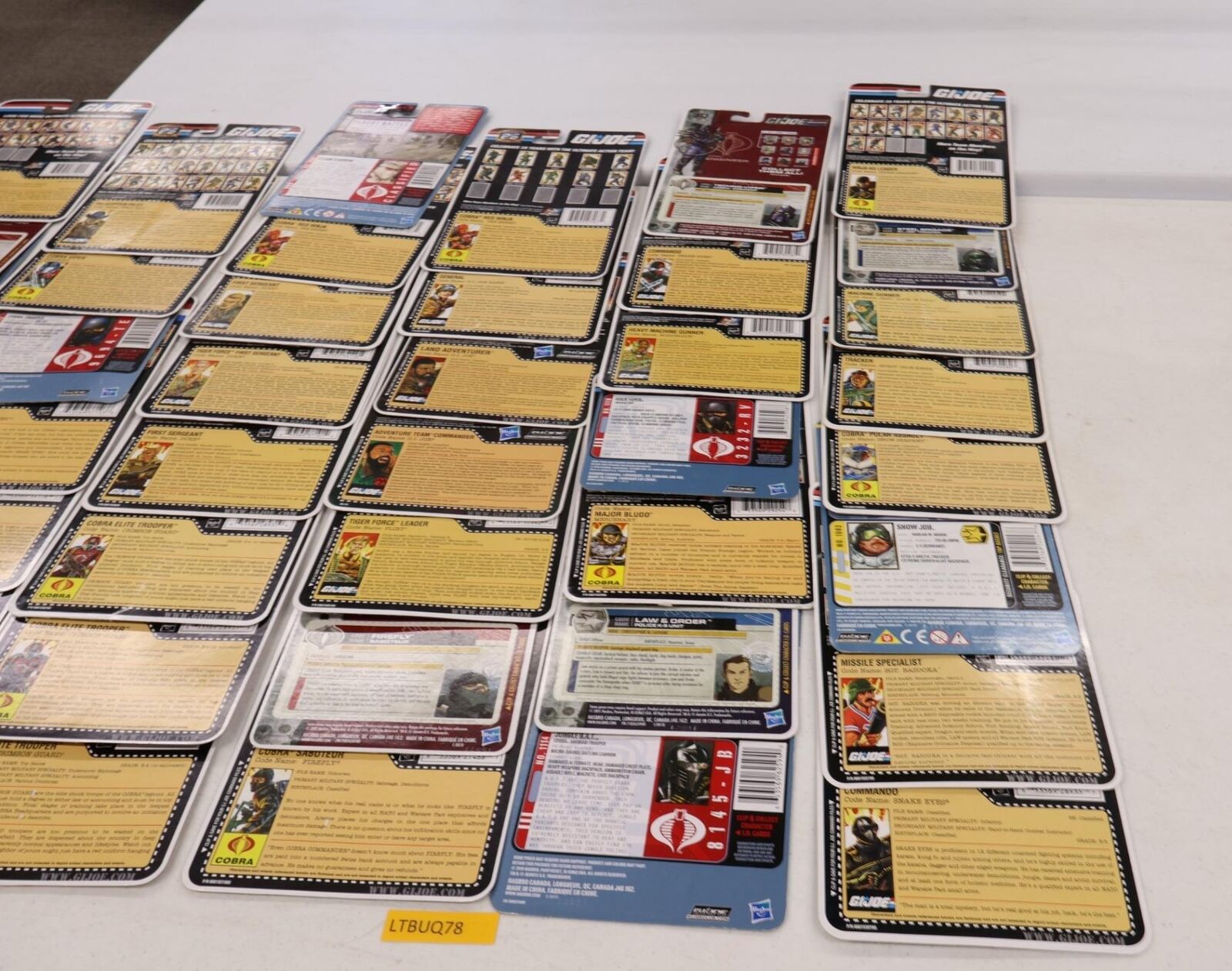 Lot of 41 Action Figure Cardbacks GI Joe 2000s-2010s Hasbro - Wheeljack ...