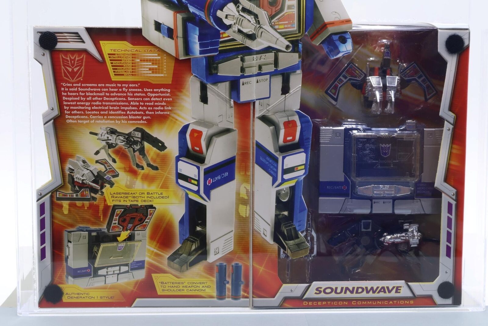 Soundwave AFA GRADED 8.5 Transformers TRU Exclusive 2006 Hasbro NEW ...