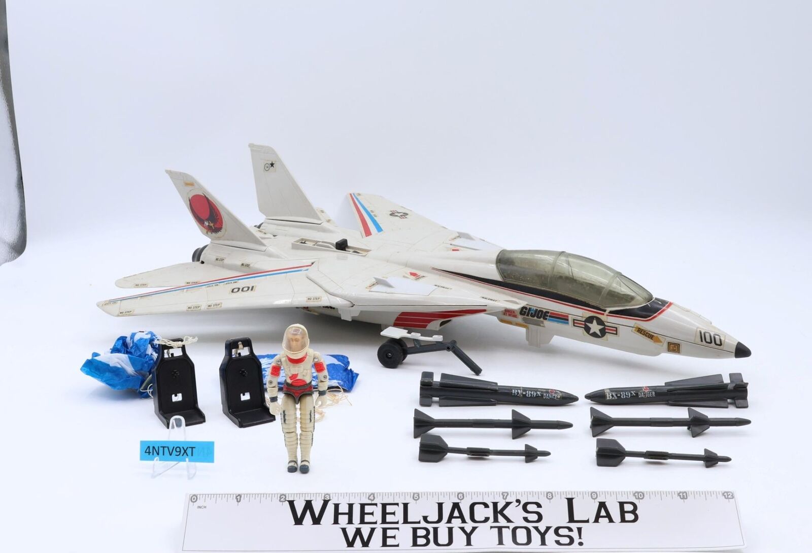 Skystriker XP-14F Combat Jet W/Ace 100% Complete G.I. Joe 1983 Hasbro ...