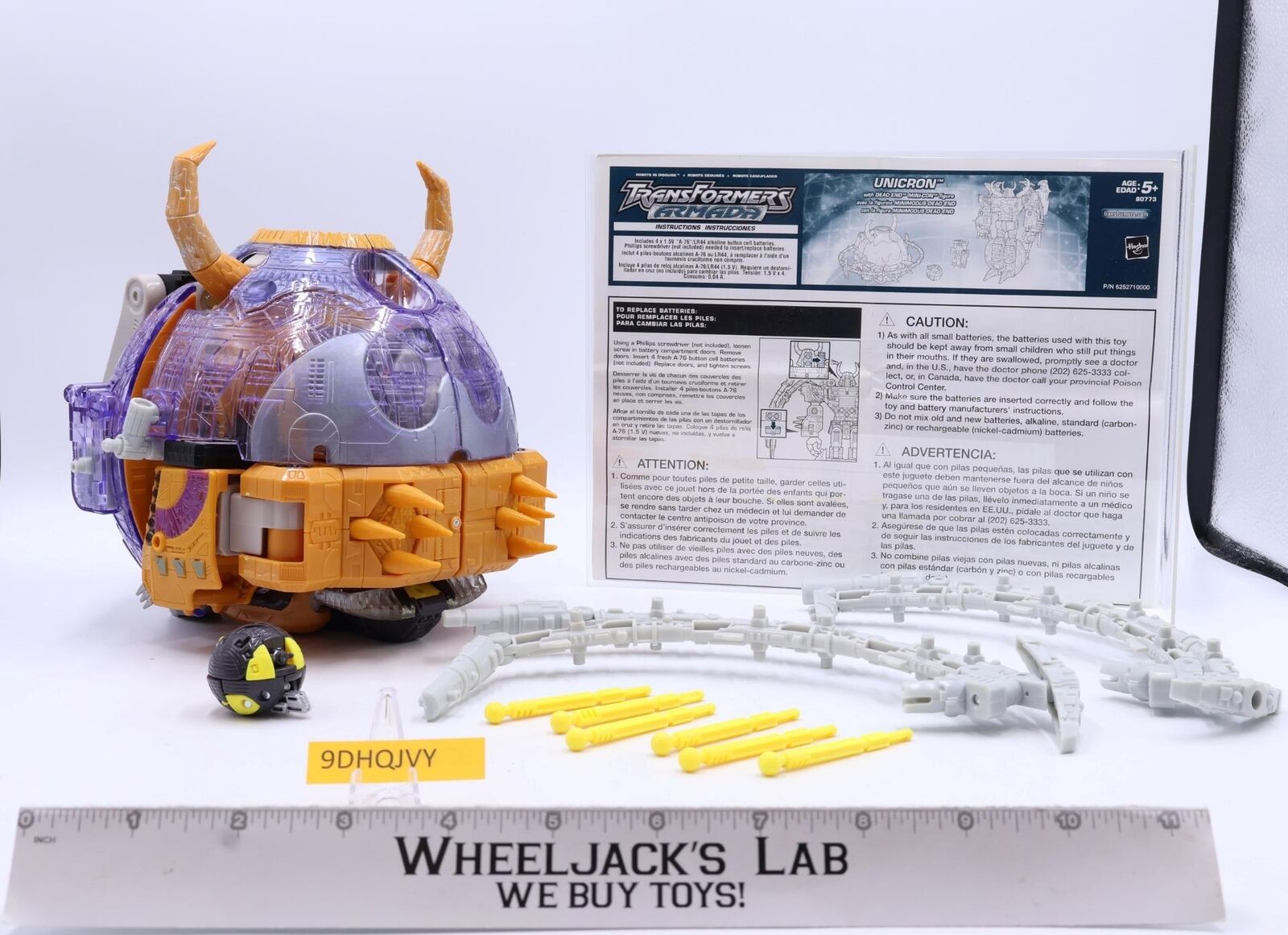 Unicron W/ Dead-End 100% Complete Transformers Armada Supreme Class ...