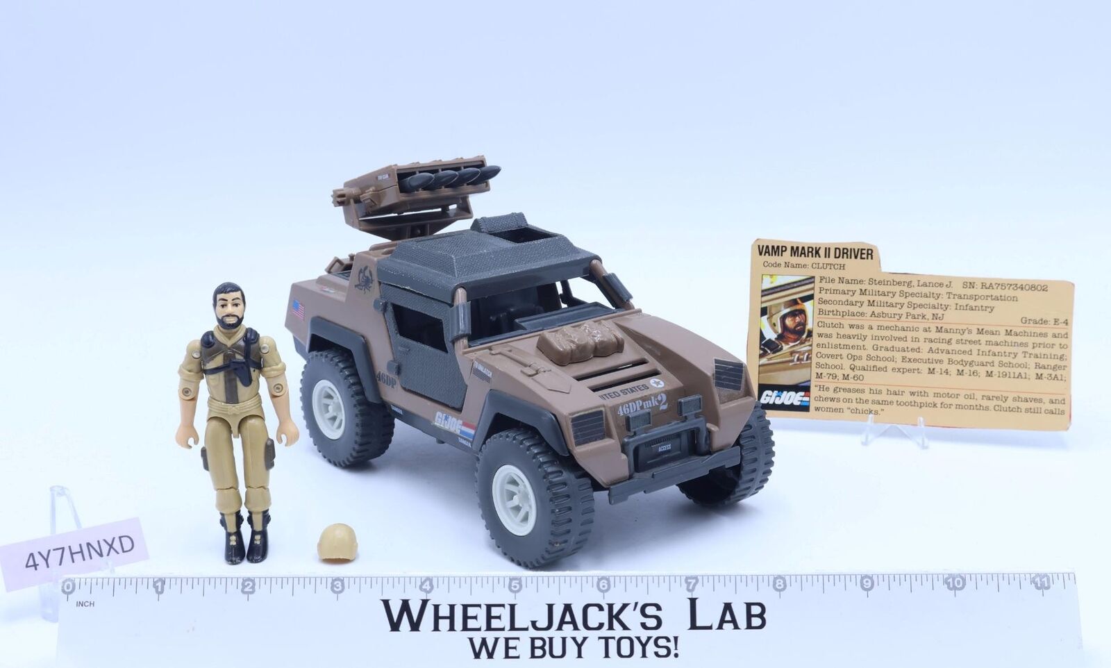 Vamp Mark II Attack Jeep W/ Clutch 100% Complete GI Joe 1984 Hasbro ...