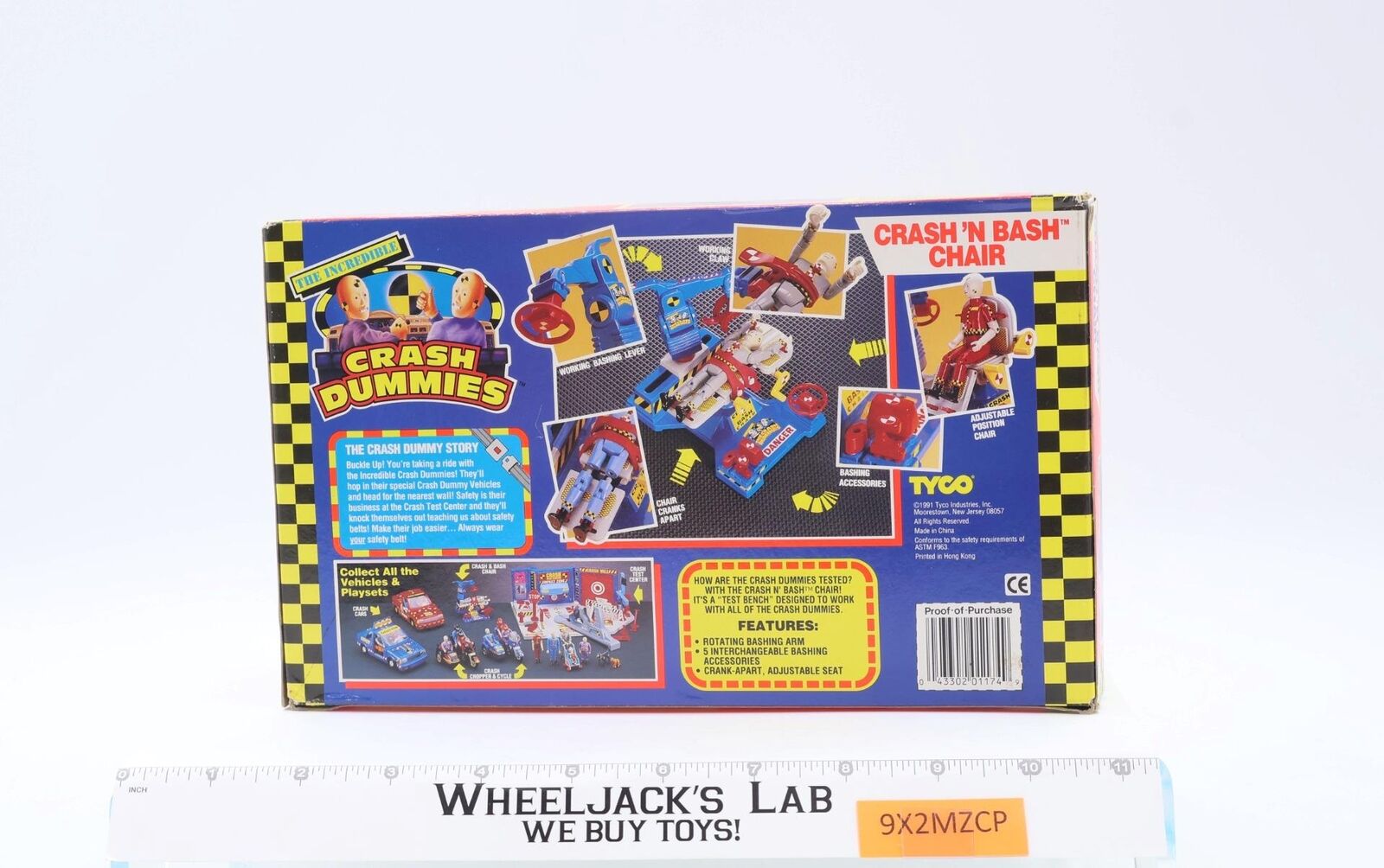 Crash 'N Bash Chair The Incredible Crash Dummies 1991 Tyco NEW SEALED ...